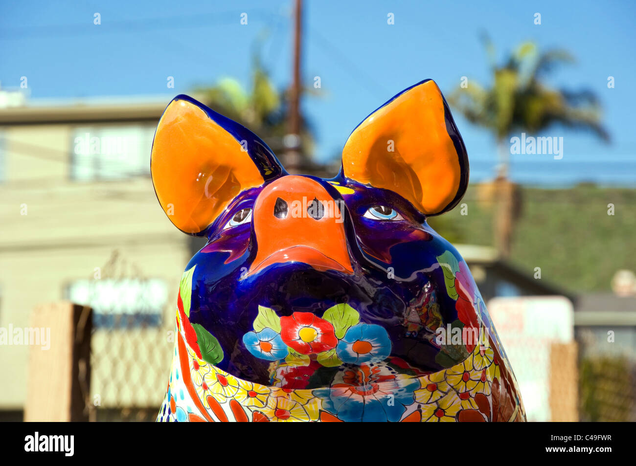 Ceramic Art Pig Stock Photo - Alamy