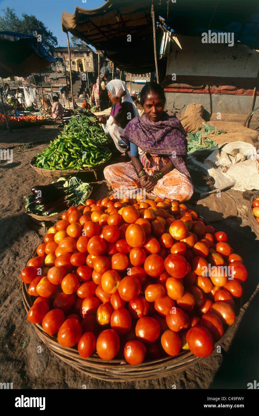 Photograph of a local market in Nasik India Stock Photo - Alamy