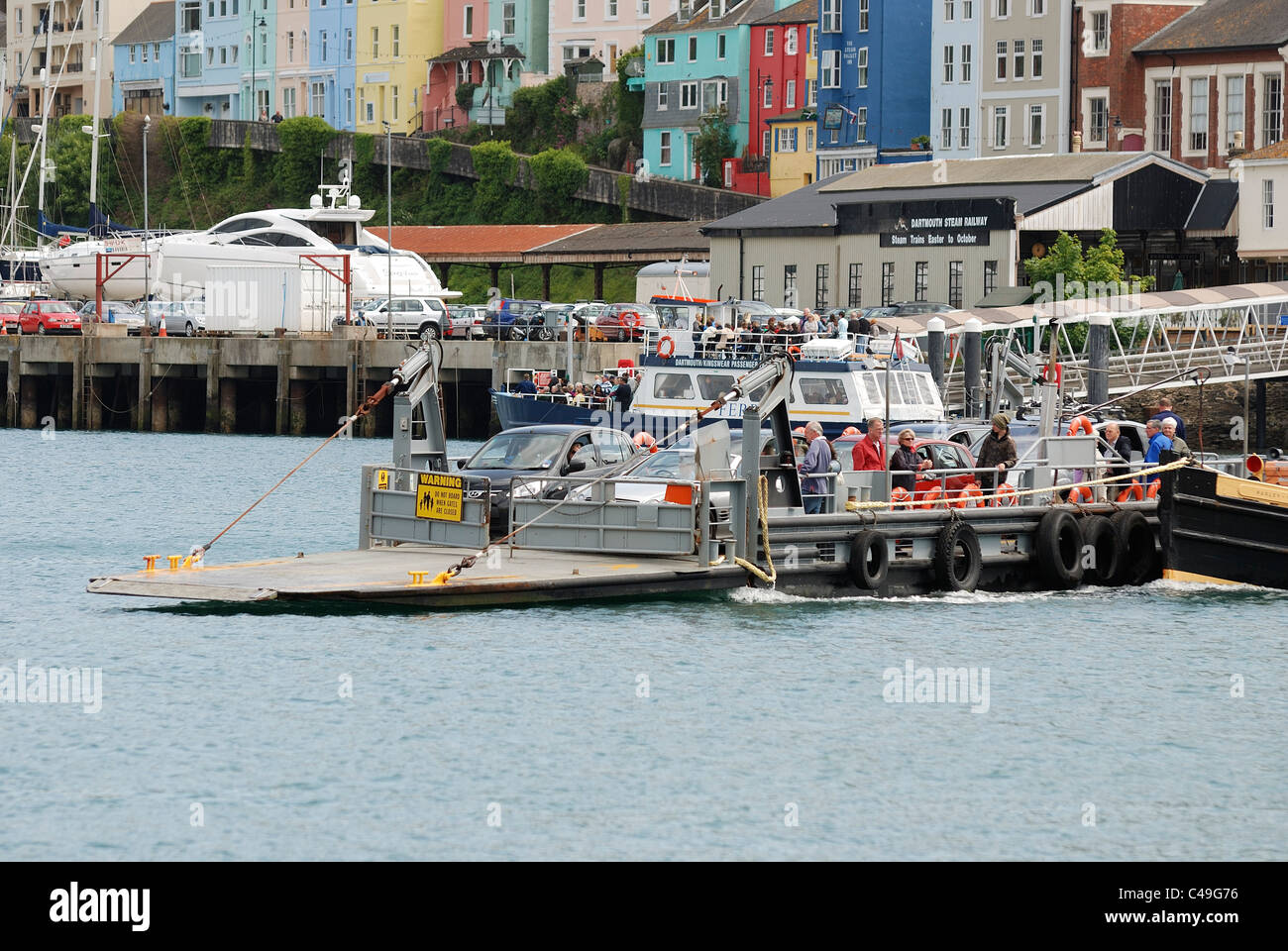 car ferry kingswear devon england uk Stock Photo - Alamy