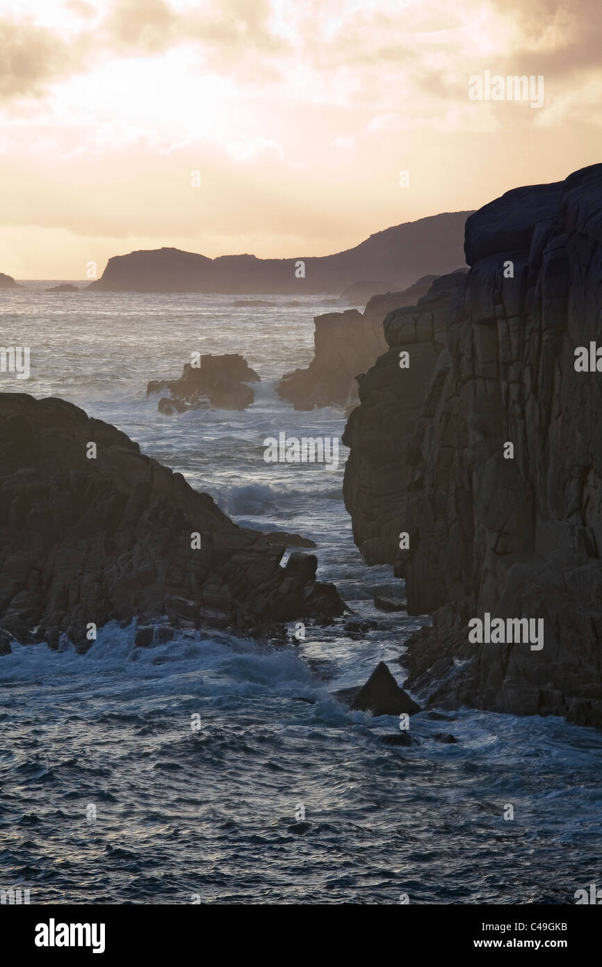 Photograph of the Atlantic ocean and the cliffs of Ireland Stock Photo ...