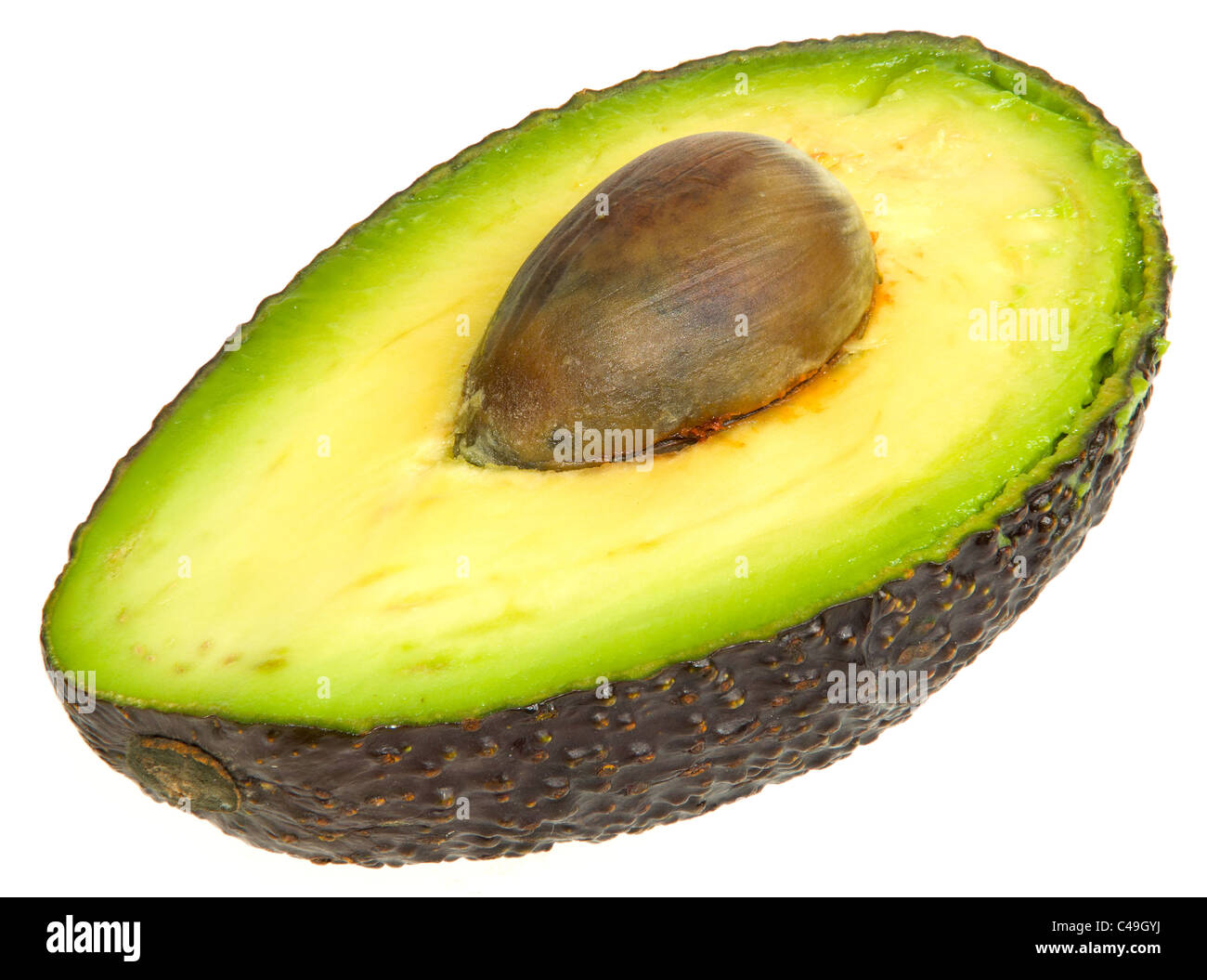 Avocado green delicious stone food Cut Out Stock Images & Pictures - Alamy