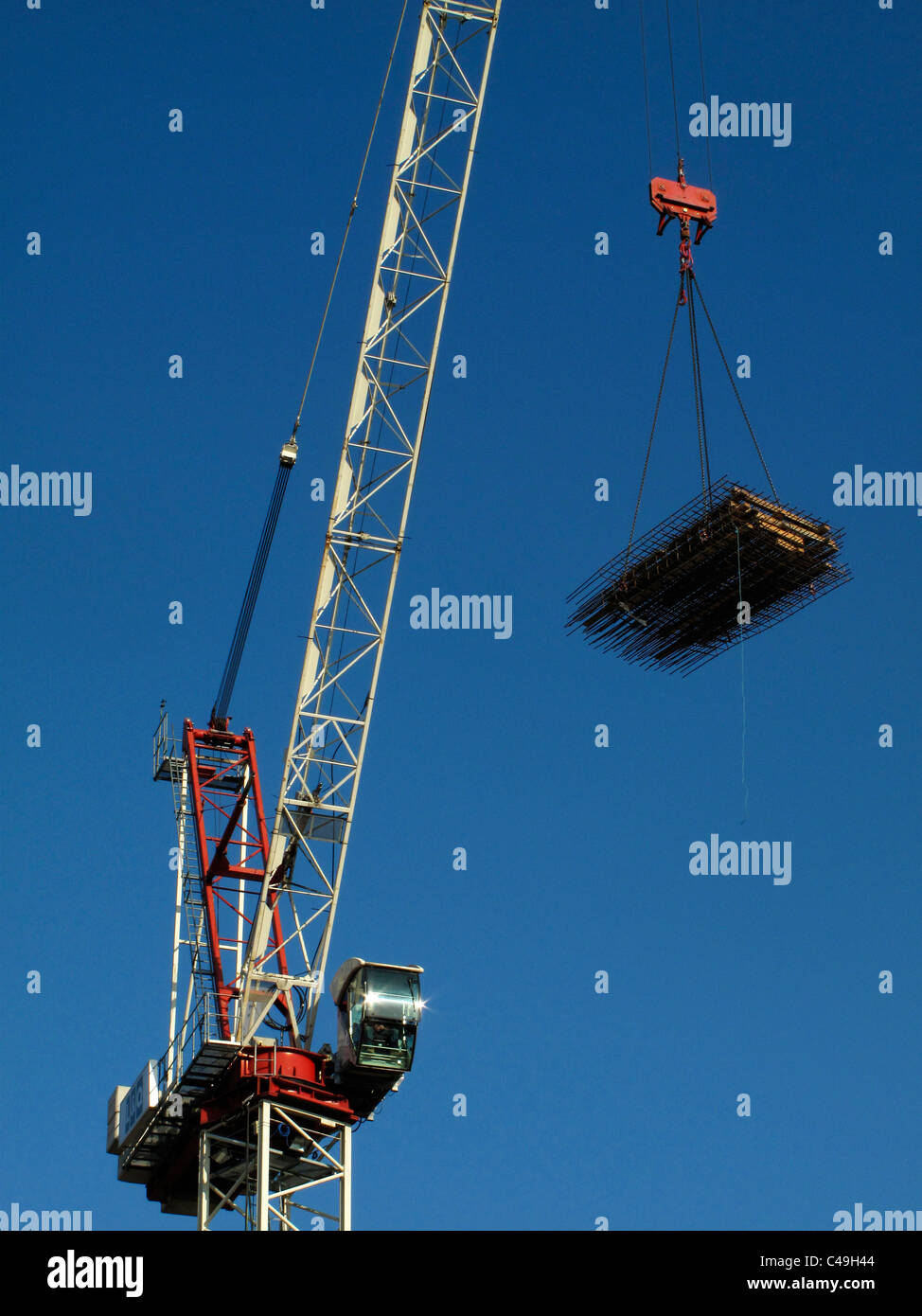 Crane on a construction site Stock Photo - Alamy