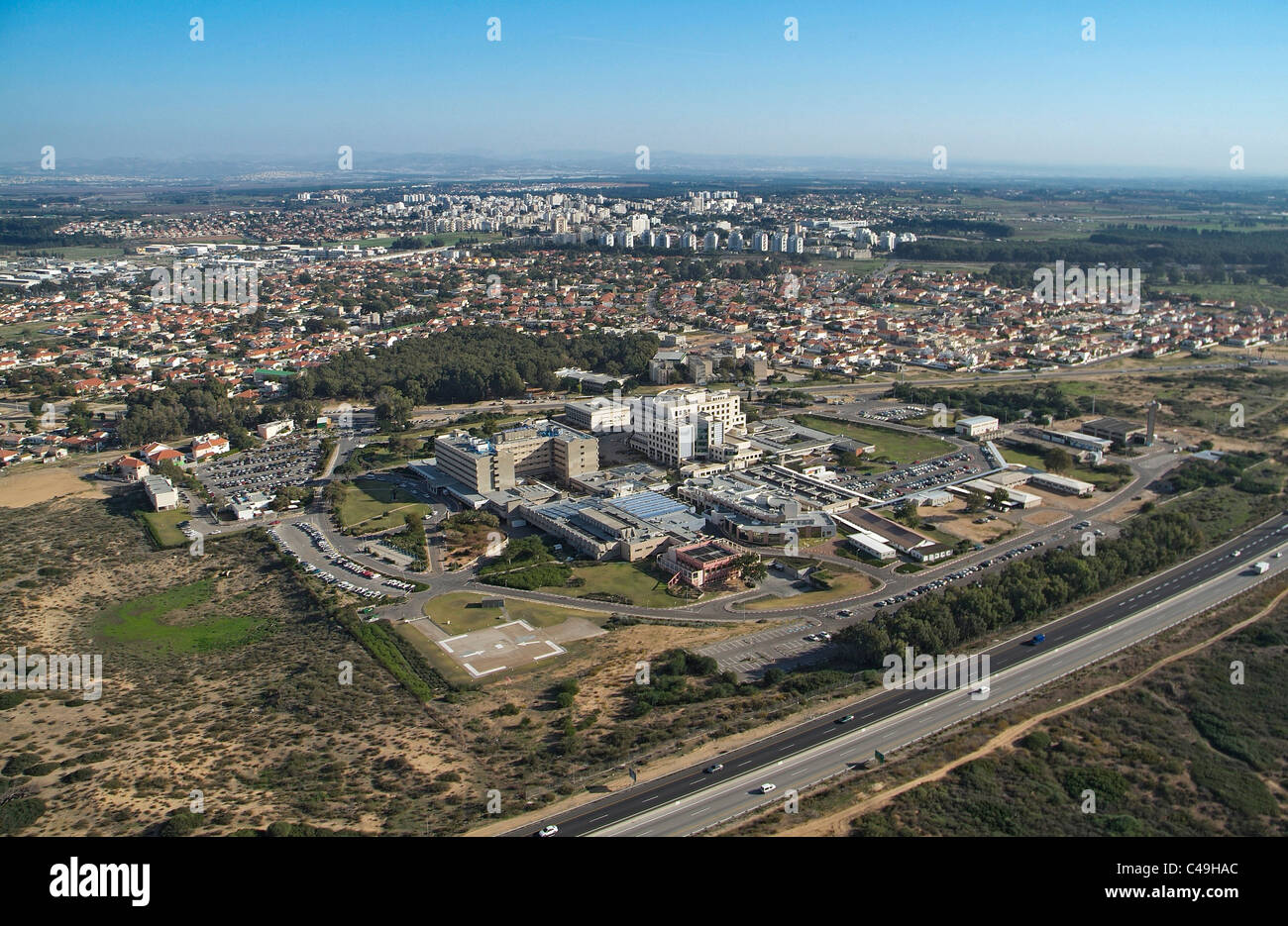 Aerial photograph of the city of Afula in the Jezreel valley Stock ...