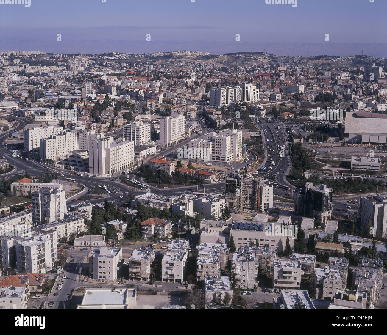 Aerial photograph of the modern city of Jerusalem Stock Photo - Alamy