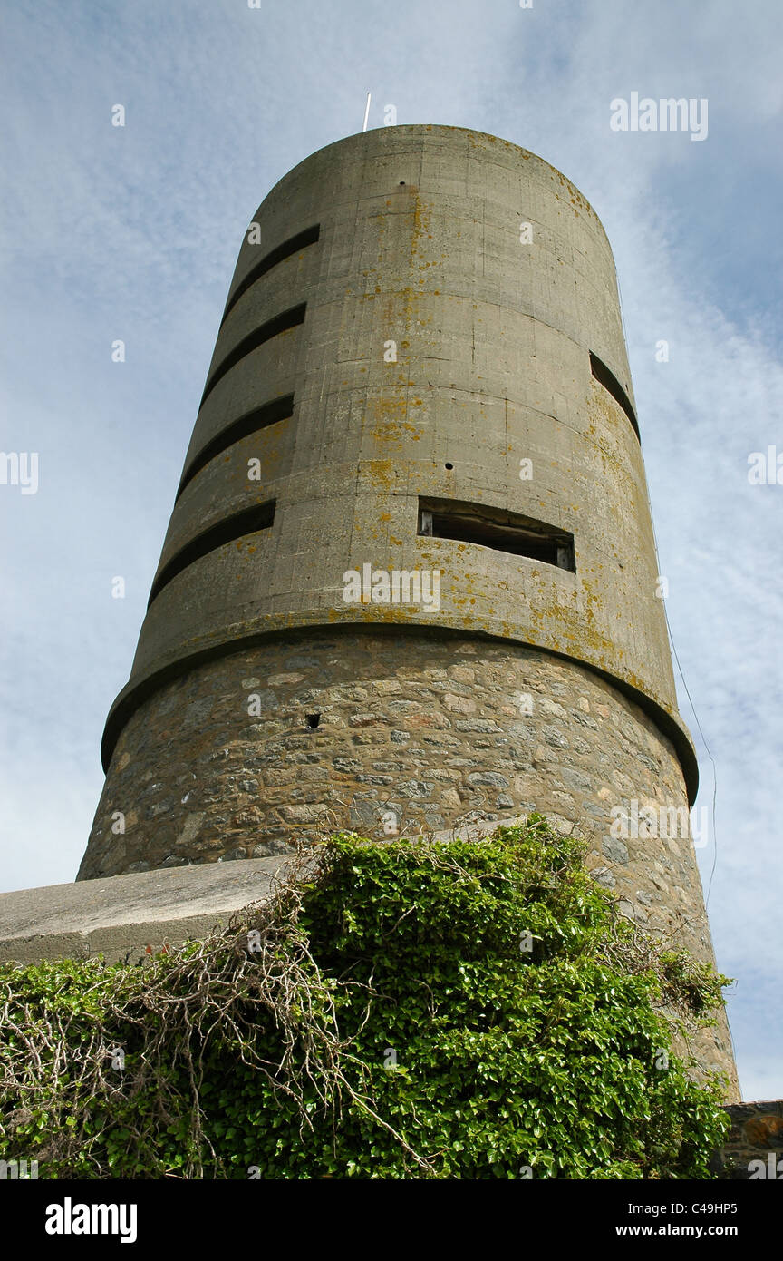 Fort Saumarez German look out tower St Saviour Guernsey World War two ...