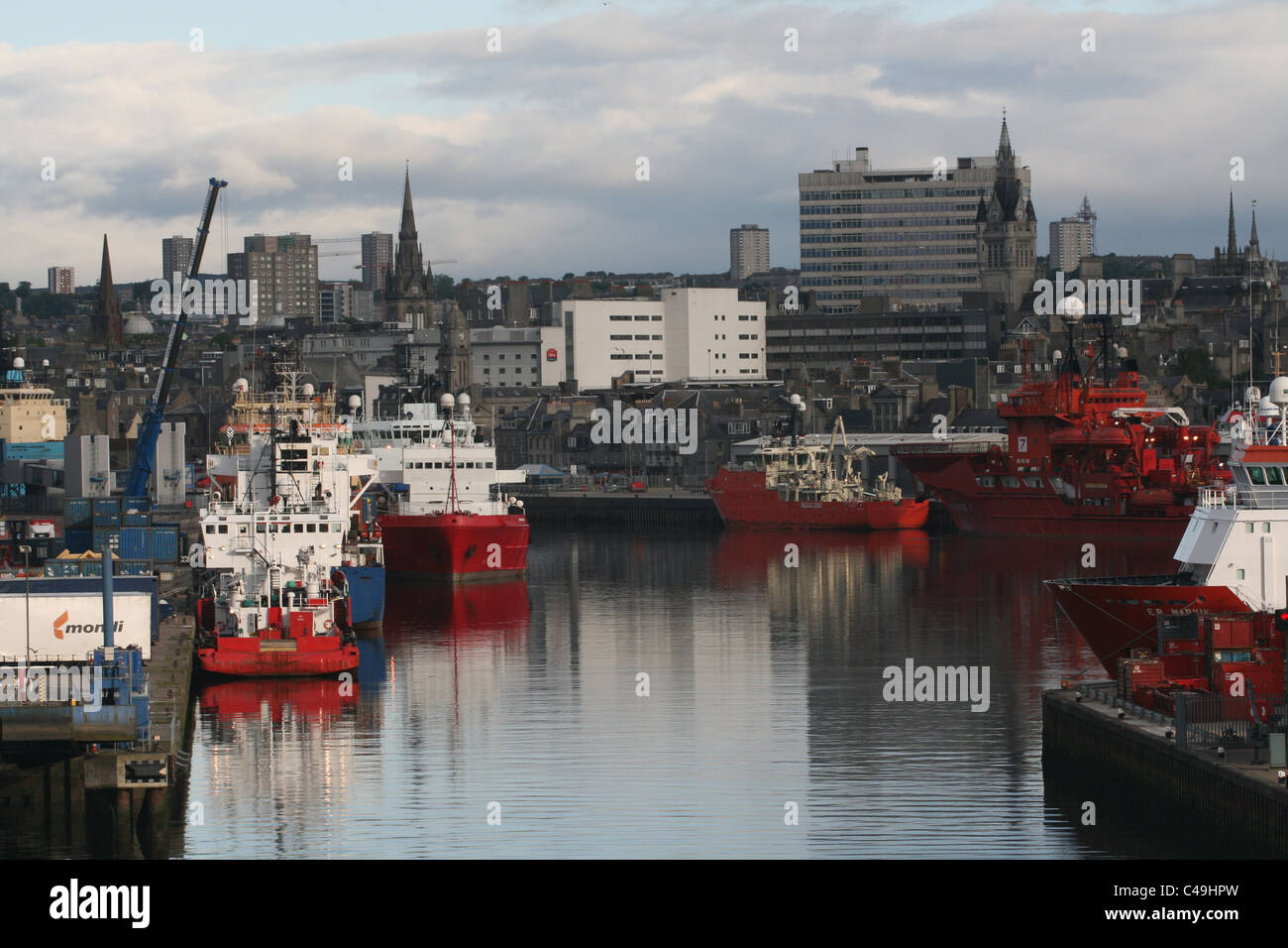 Aberdeen Harbour Scotland May 2011 Stock Photo, Royalty Free Image ...