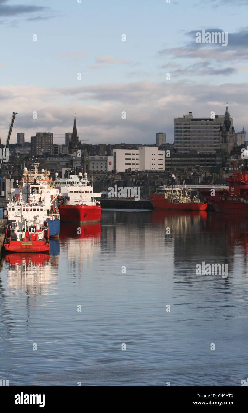 Aberdeen Harbour Scotland May 2011 Stock Photo - Alamy