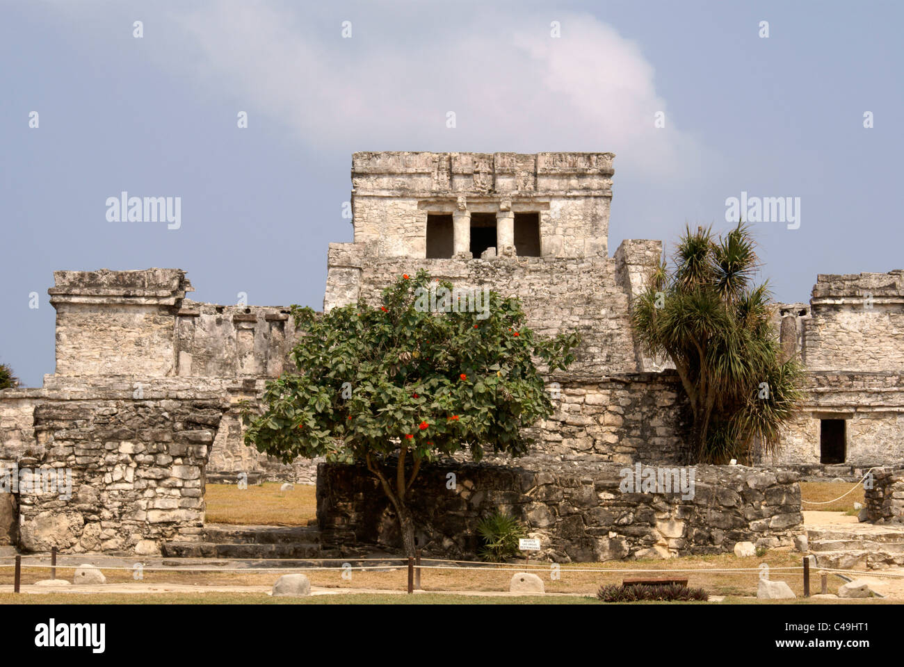 El Castillo at the Mayan ruins of Tulum on the Riviera Maya, Quintana ...