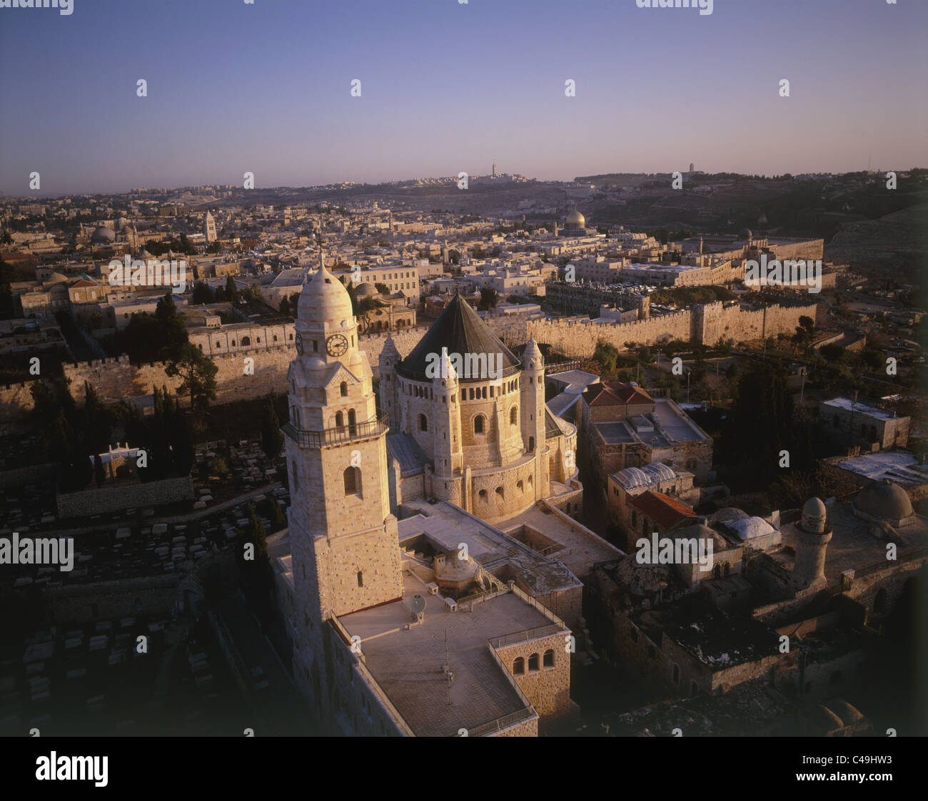 Temple Mount Jerusalem Aerial View High Resolution Stock Photography ...