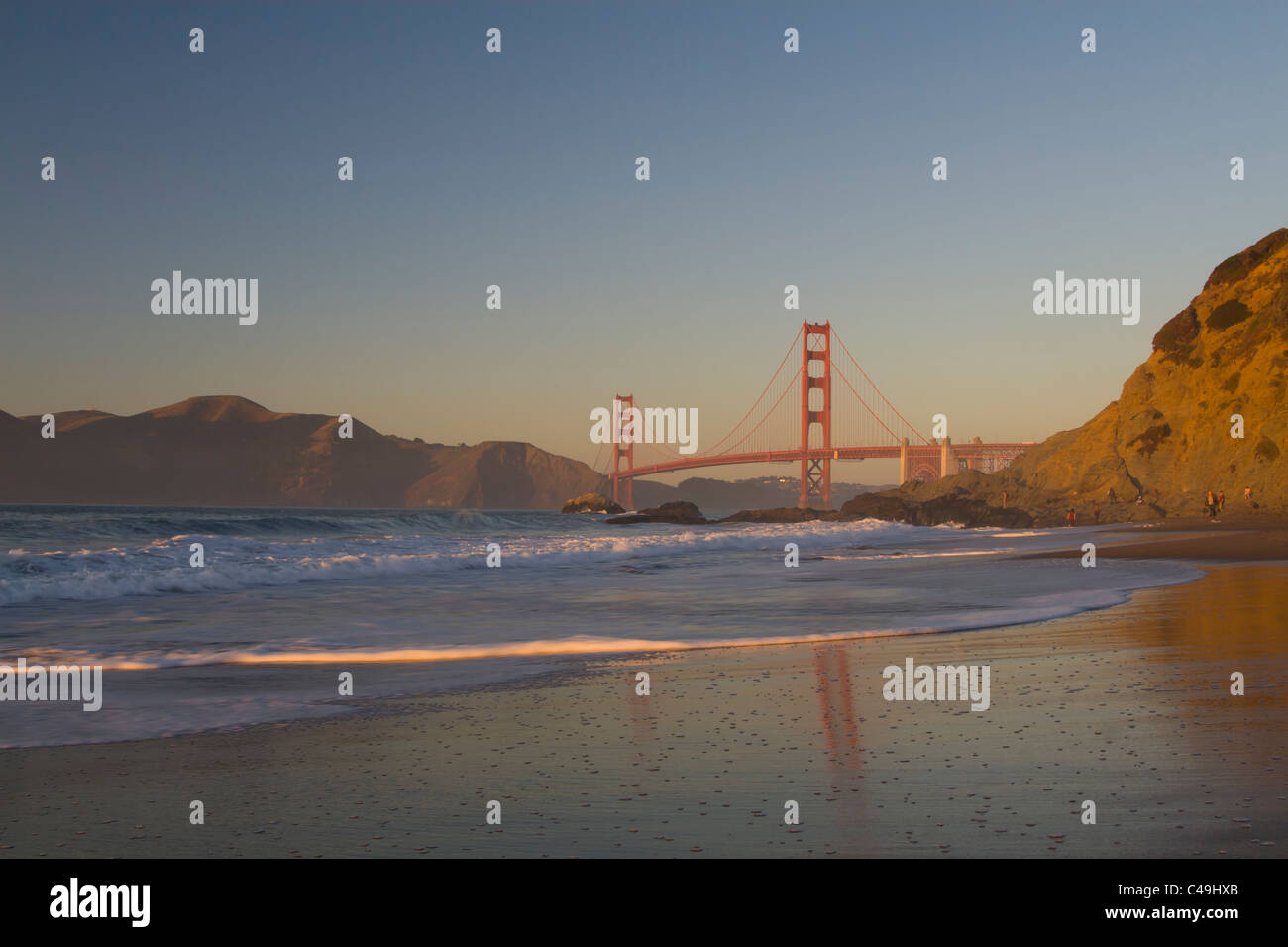 Golden Gate Sunset Stock Photo - Alamy