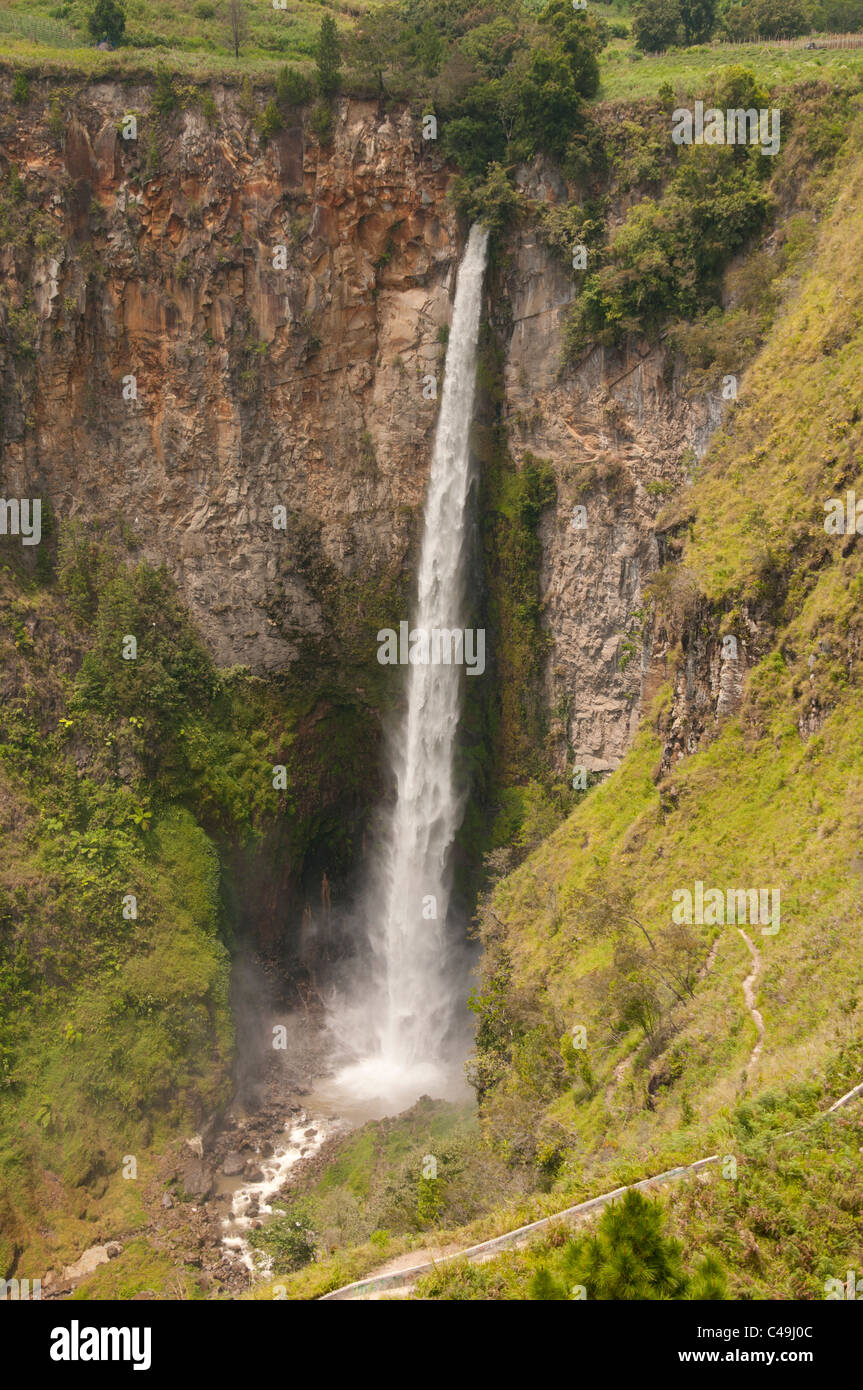 Sipiso-piso waterfall, Karo highlands, North Sumatra, Indonesia Stock ...