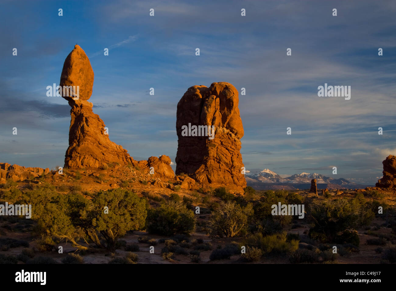 Sunset , Arches National Park, Moab, Utah Stock Photo - Alamy