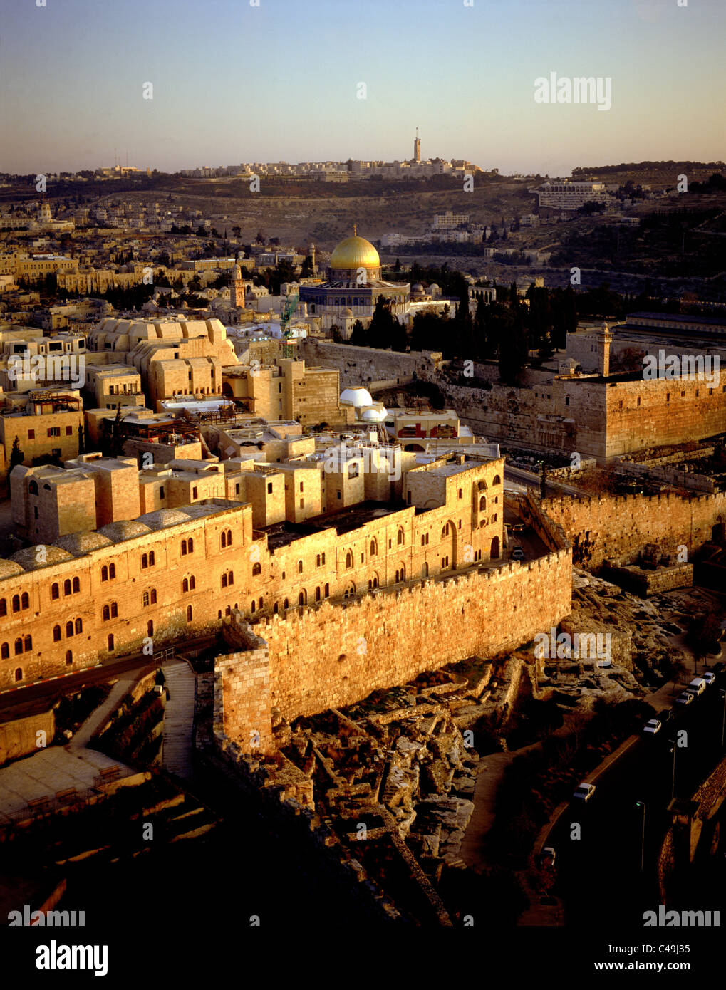 Aerial View Jerusalem Temple Mount Stock Photos & Aerial View Jerusalem ...