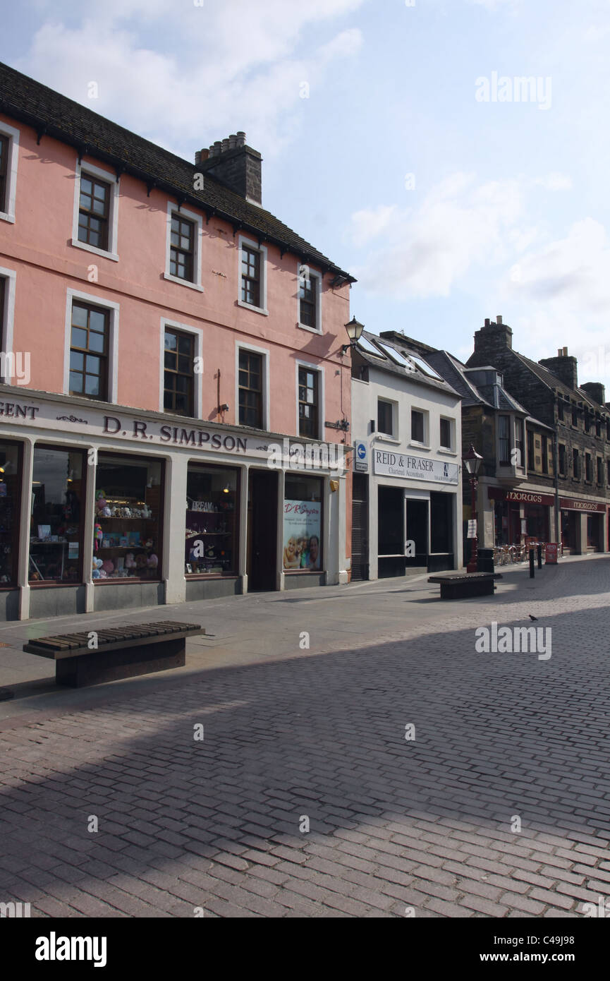 Wick street scene Caithness Scotland May 2011 Stock Photo - Alamy
