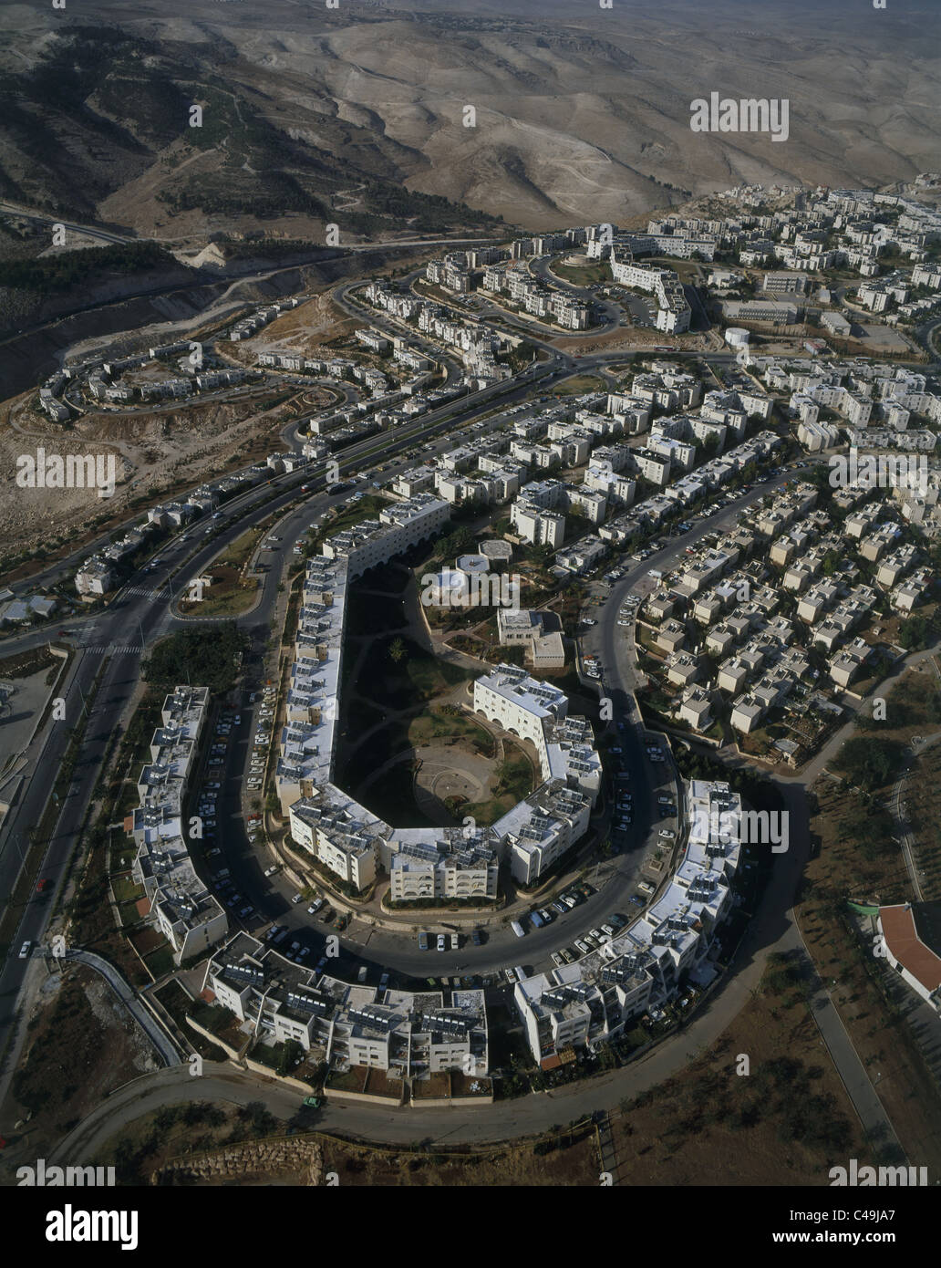 Aerial photograph of Ma'ale Adumim in the Judean hills Stock Photo - Alamy