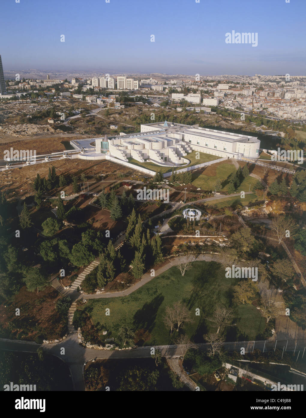 Aerial photograph of Israel's Supreme Court in Jerusalem Stock Photo ...