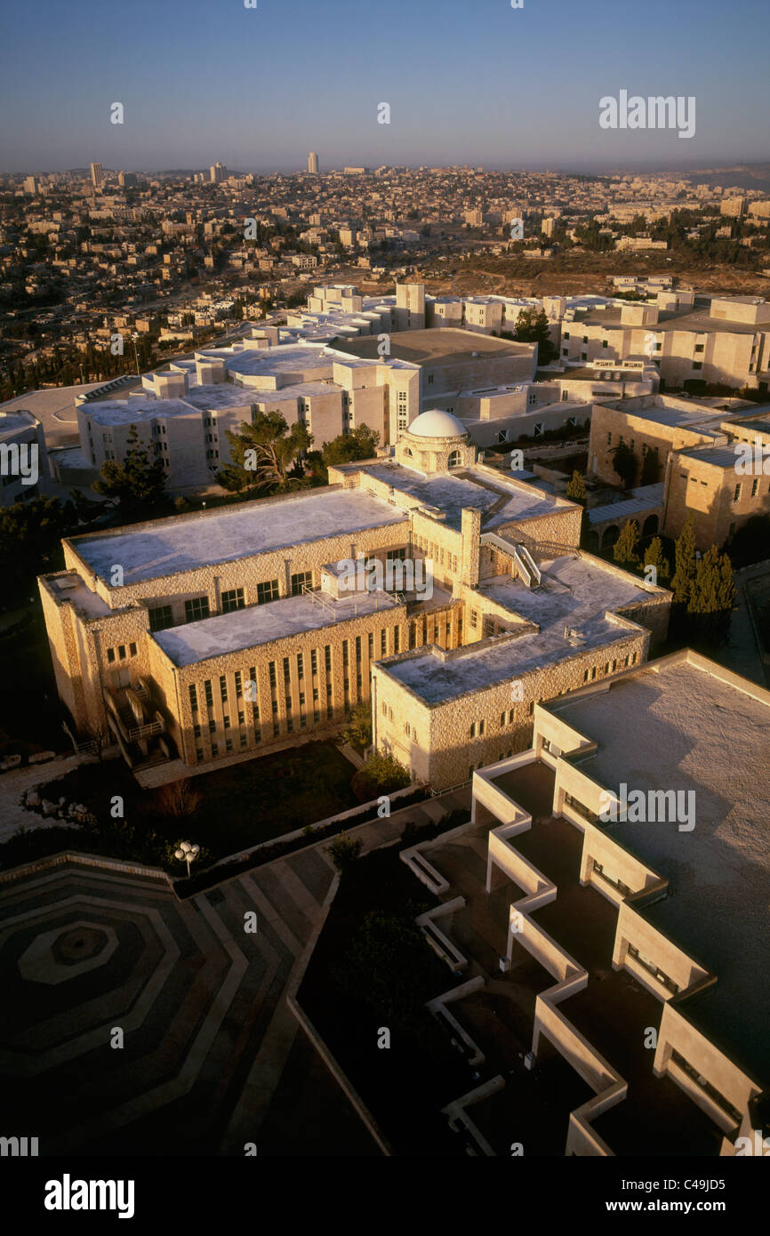 Aerial photograph of the Hebrew University on mount Scopus Stock Photo ...