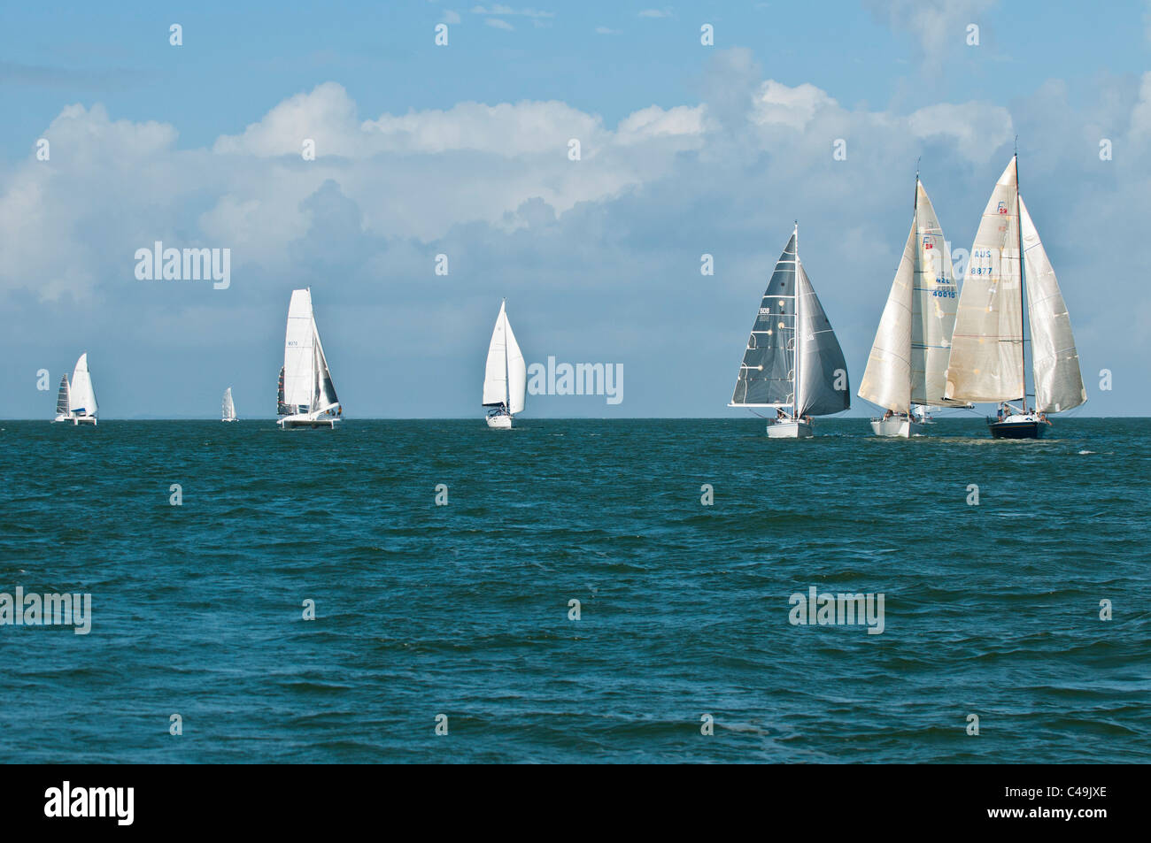 Sailing on Moreton Bay, Queensland, Australia Stock Photo - Alamy