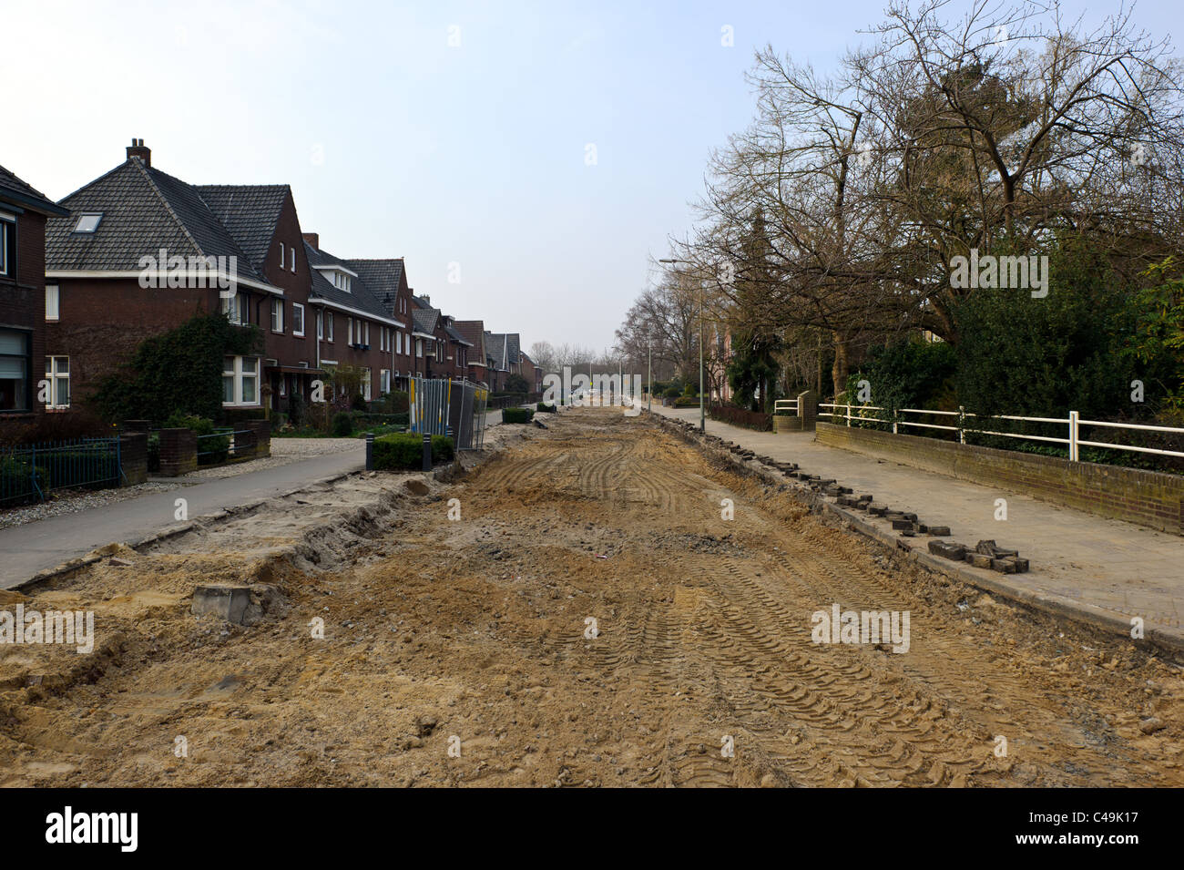 road construction and improvement Stock Photo - Alamy