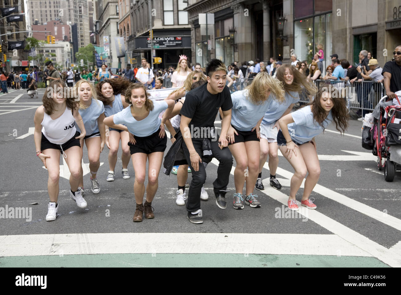 Anuual New York City Dance Parade along Broadway in New York City ...