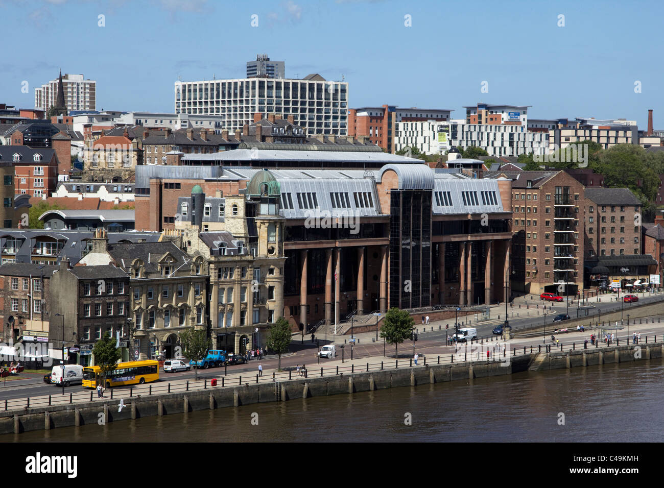 Newcastle promenade footbridge hi-res stock photography and images - Alamy