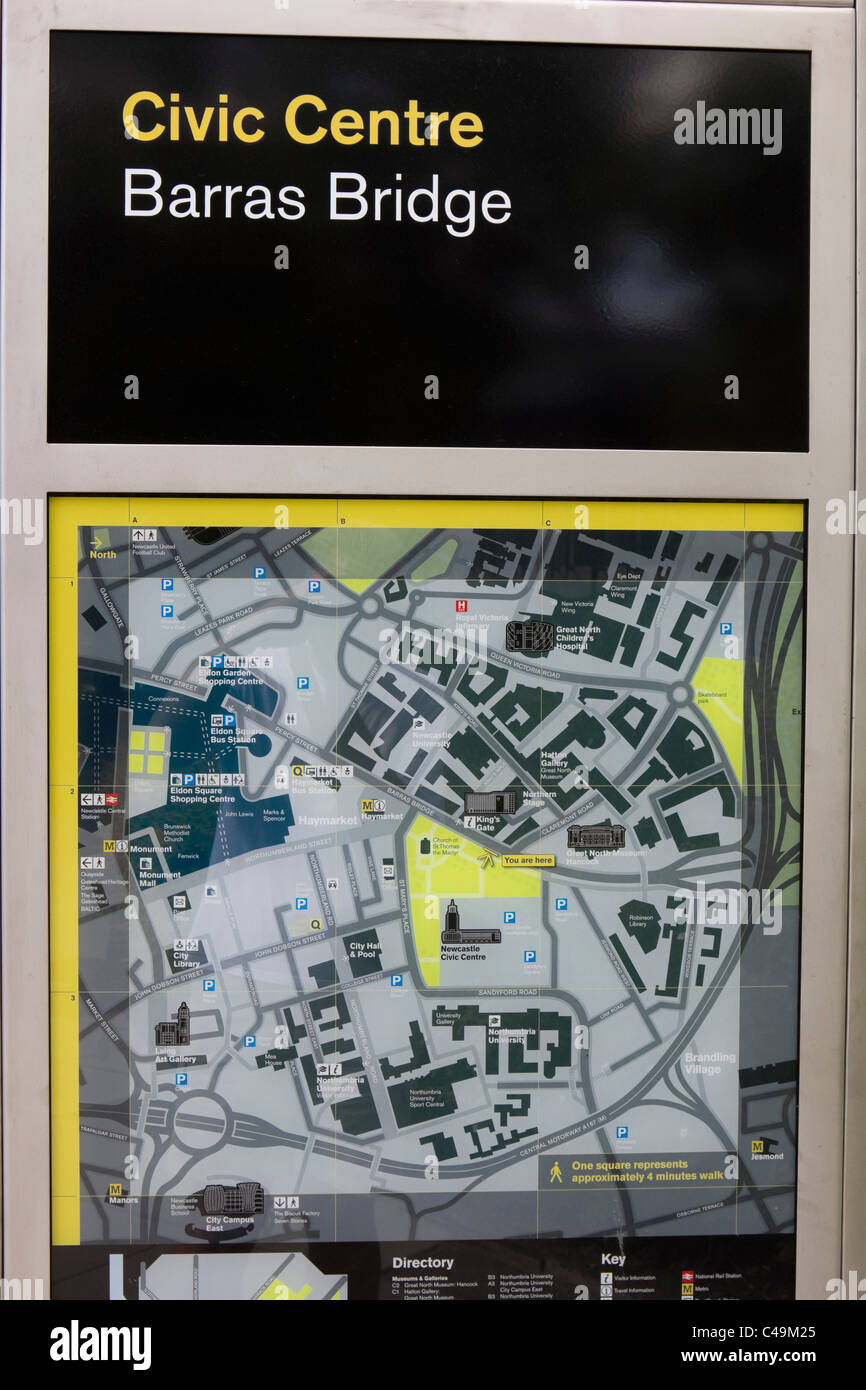 Newcastle city centre attractions Tyne and Wear england Stock Photo - Alamy