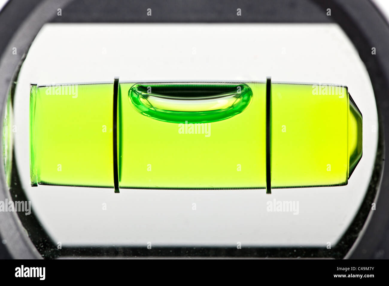 close up shot of spirit level for construction work Stock Photo - Alamy