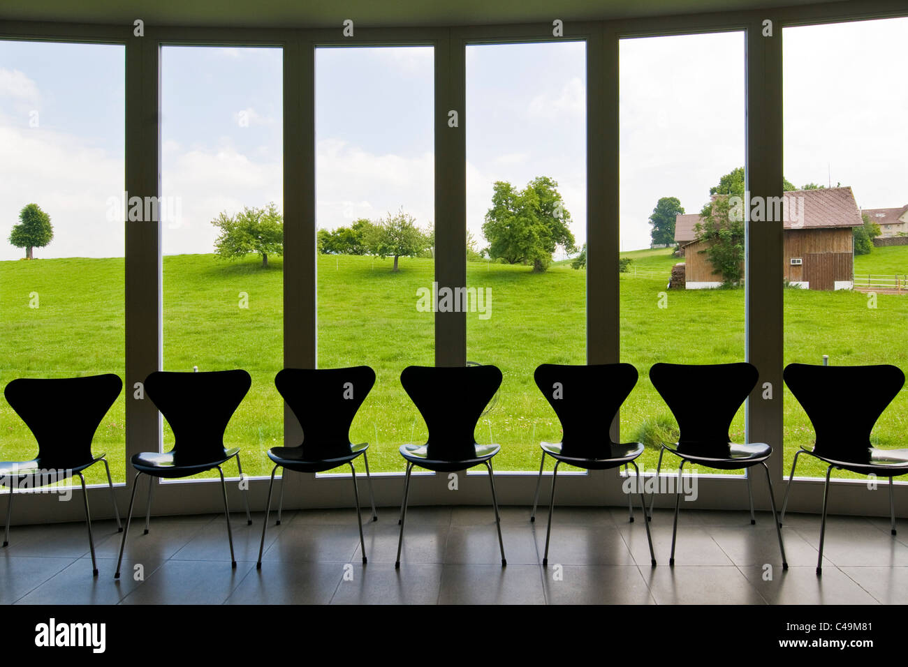 landscape, Appenzeller Vokskunde museum, Stein, Appenzell, Switzerland ...