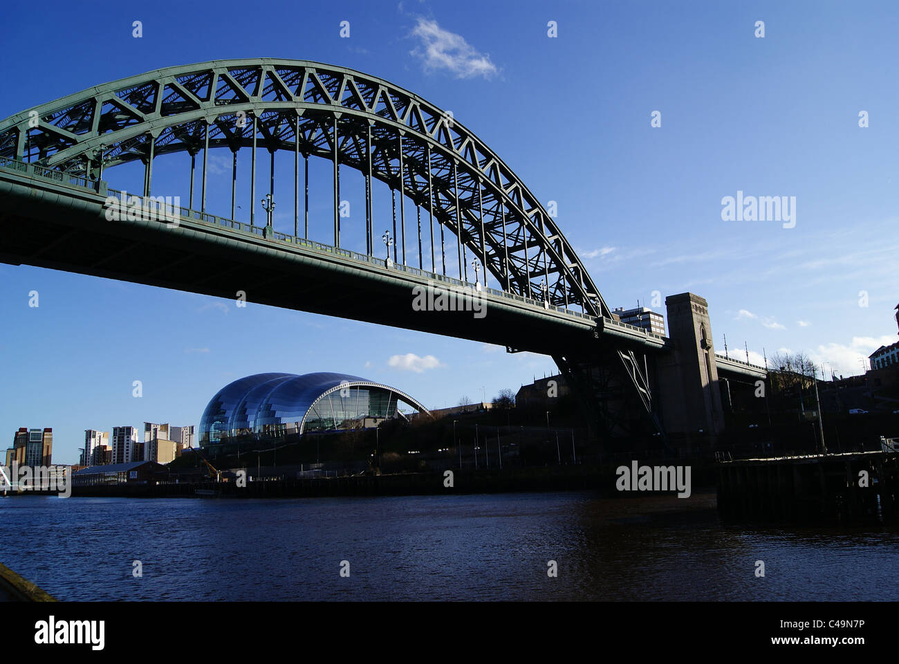 View under the Tyne Bridge Stock Photo - Alamy