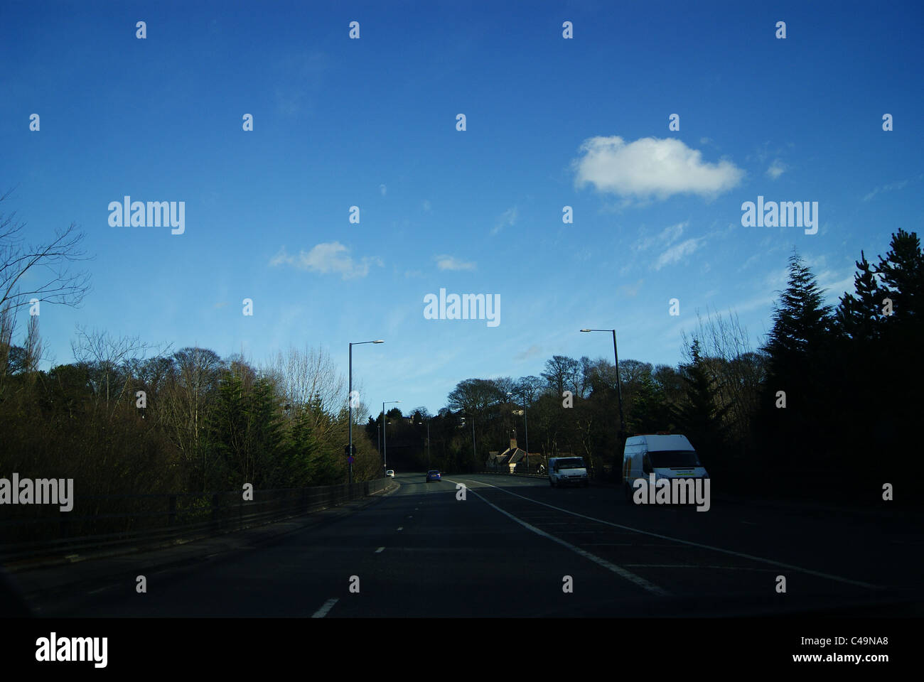 A road in Newcastle Stock Photo - Alamy