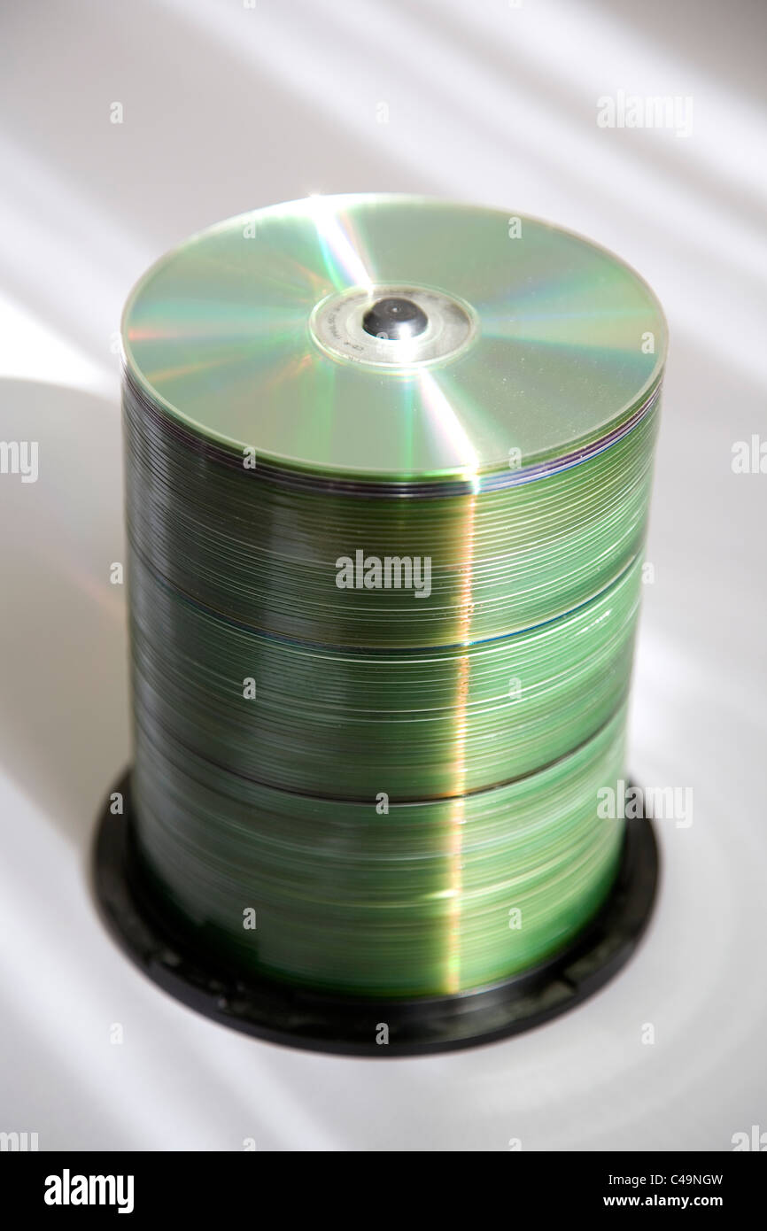 Stack of cds Stock Photo - Alamy