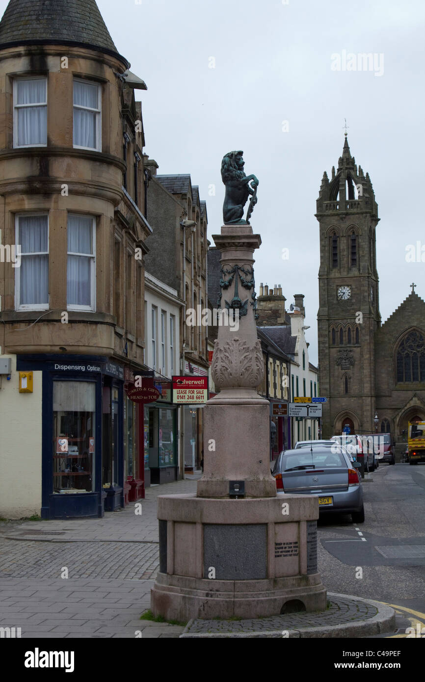 Peebles town centre scottish borders scotland uk Stock Photo - Alamy