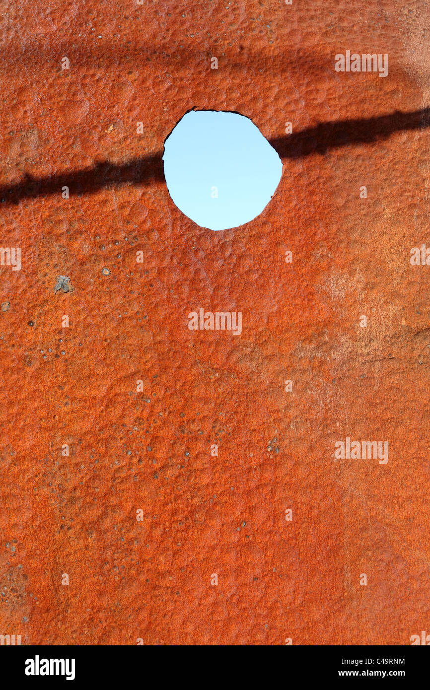 Rusted metal wall Stock Photo - Alamy