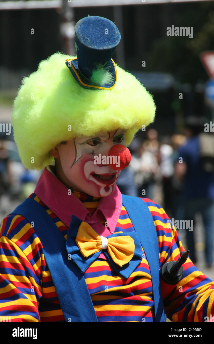 detail of clown in rome italy Stock Photo - Alamy