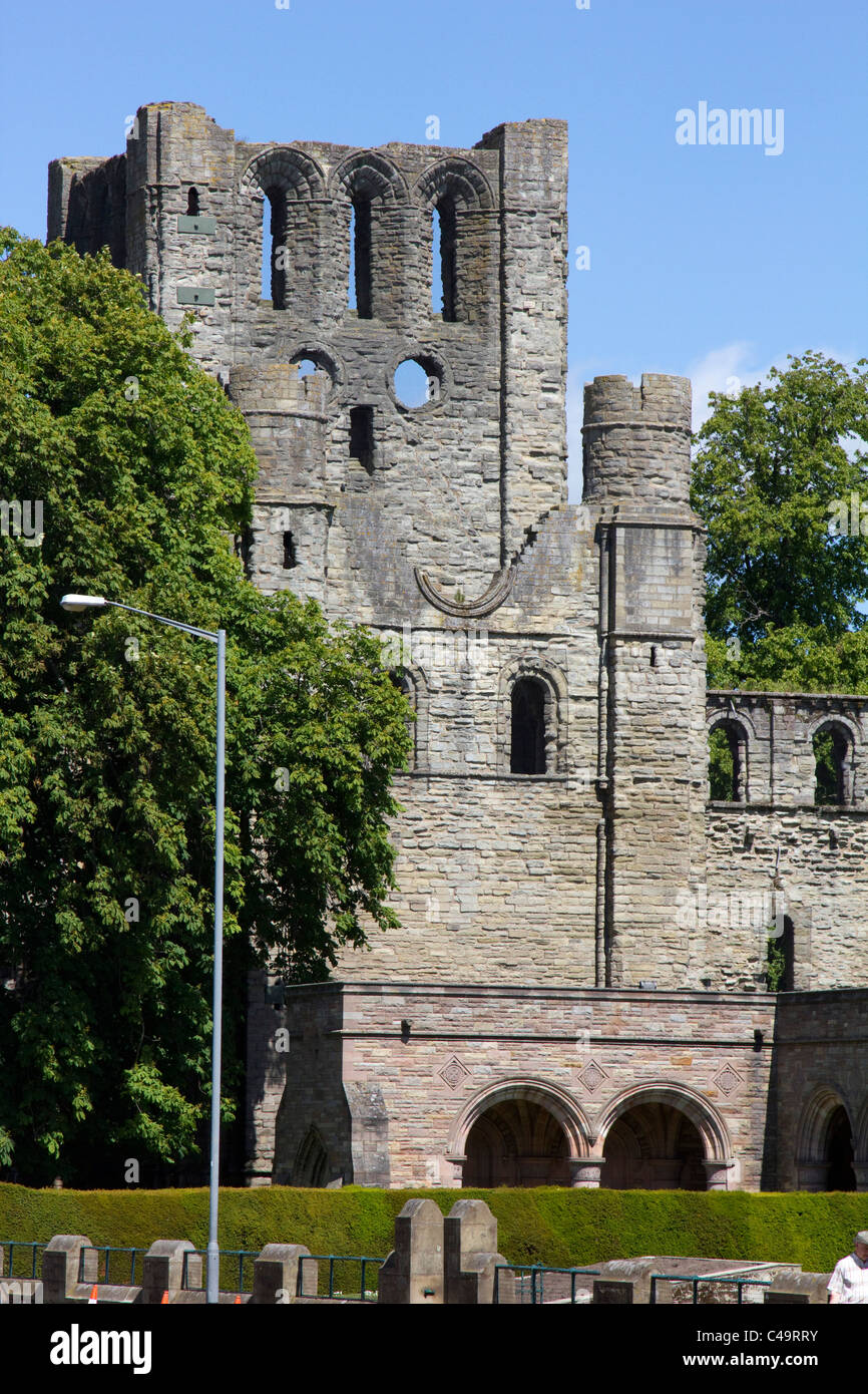kelso town centre abbey scottish borders scotland Stock Photo - Alamy