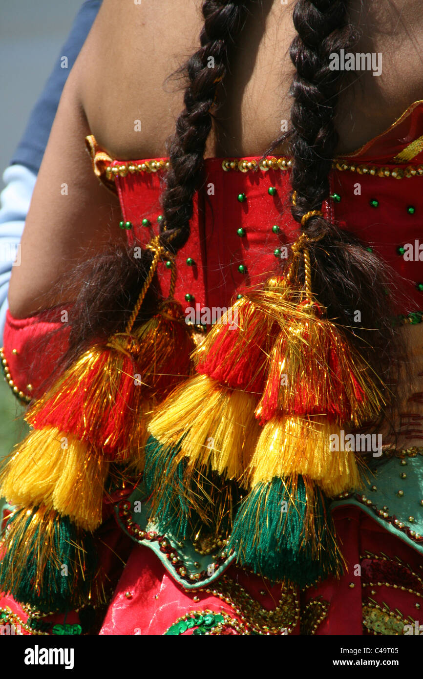 latin american people wearing traditional costumes at event in rome ...