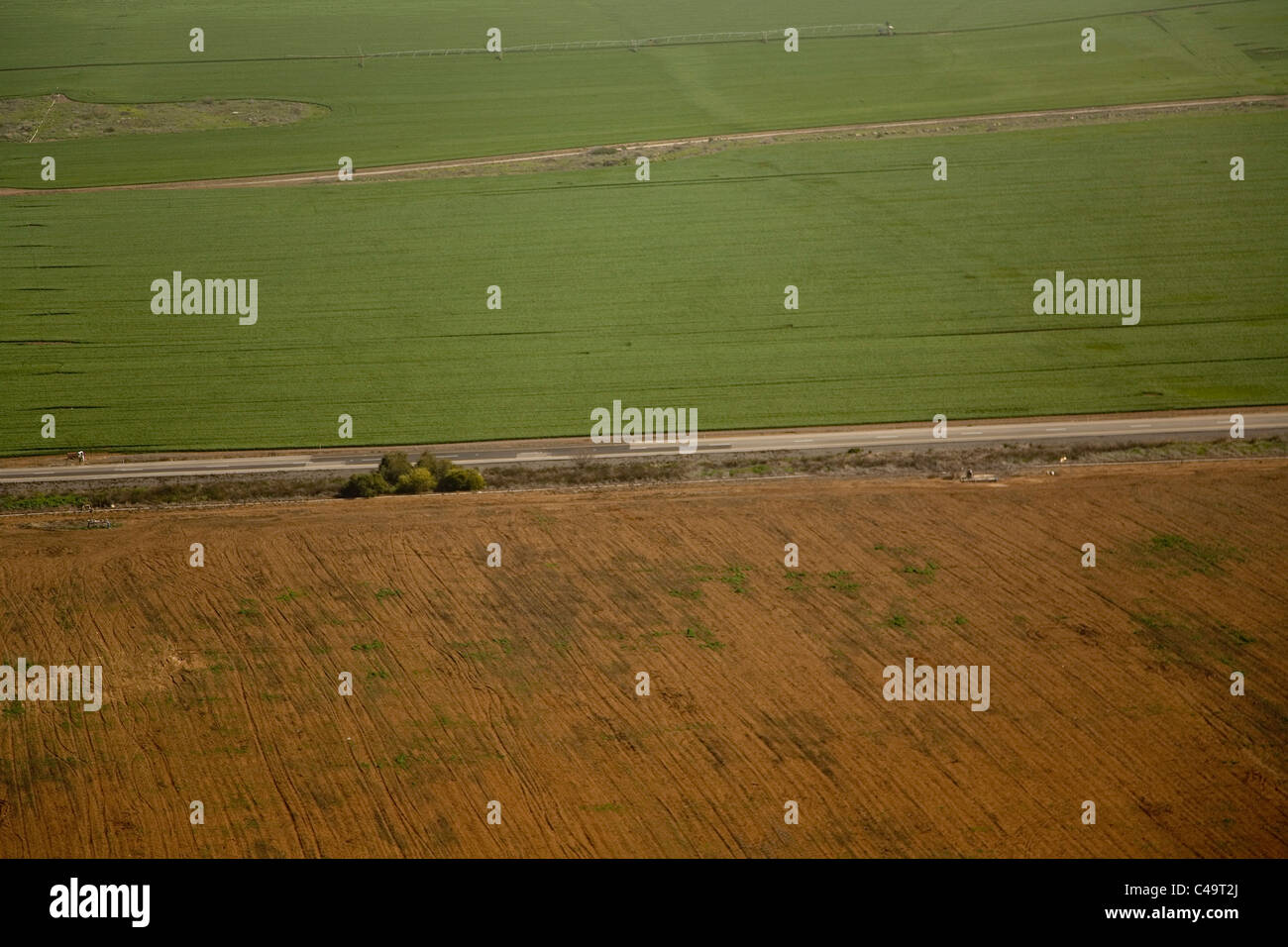 Aerial photograph of the landscape of the lower Galilee Stock Photo - Alamy