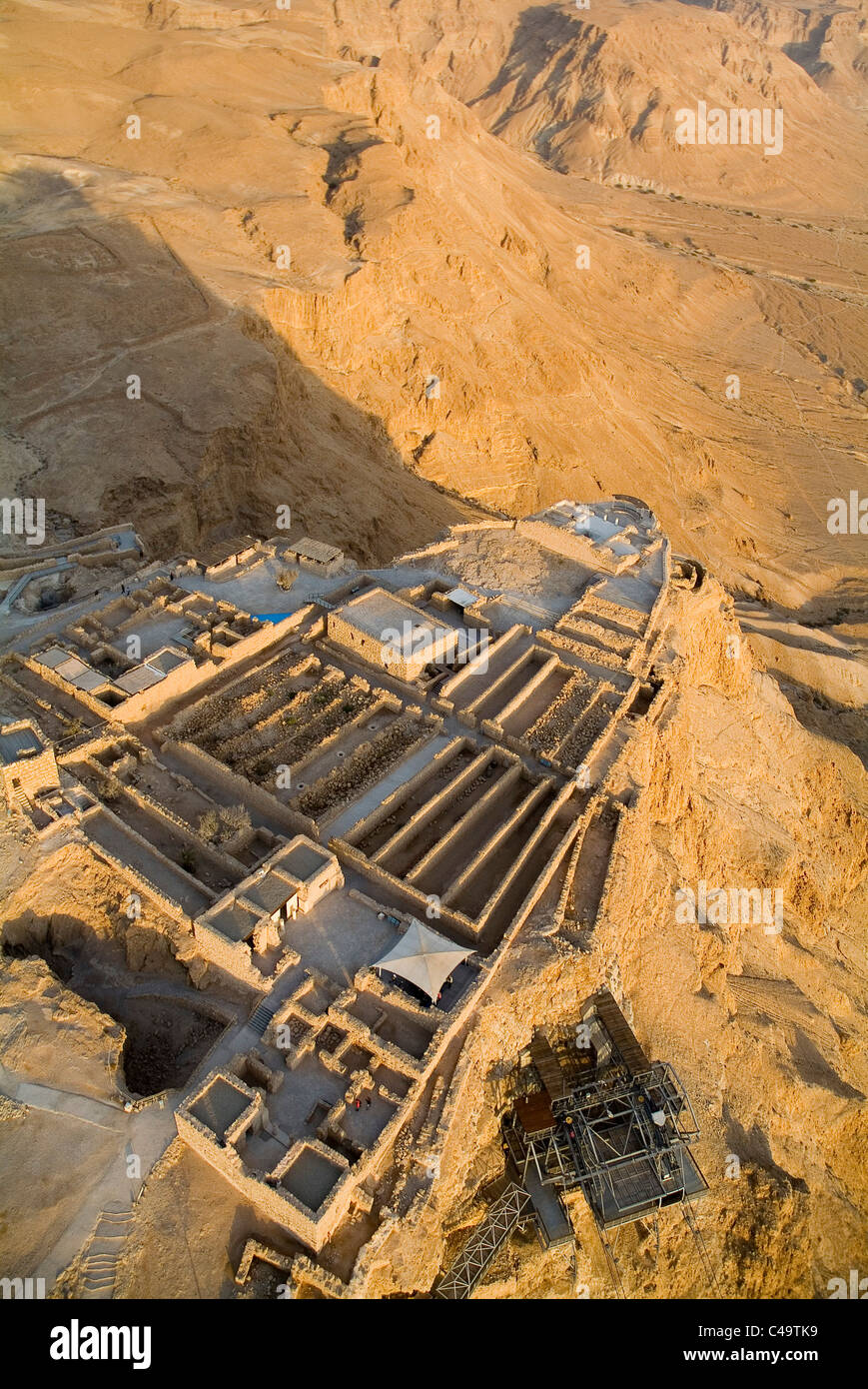 Aerial photograph of Masada near the Dead sea Stock Photo - Alamy