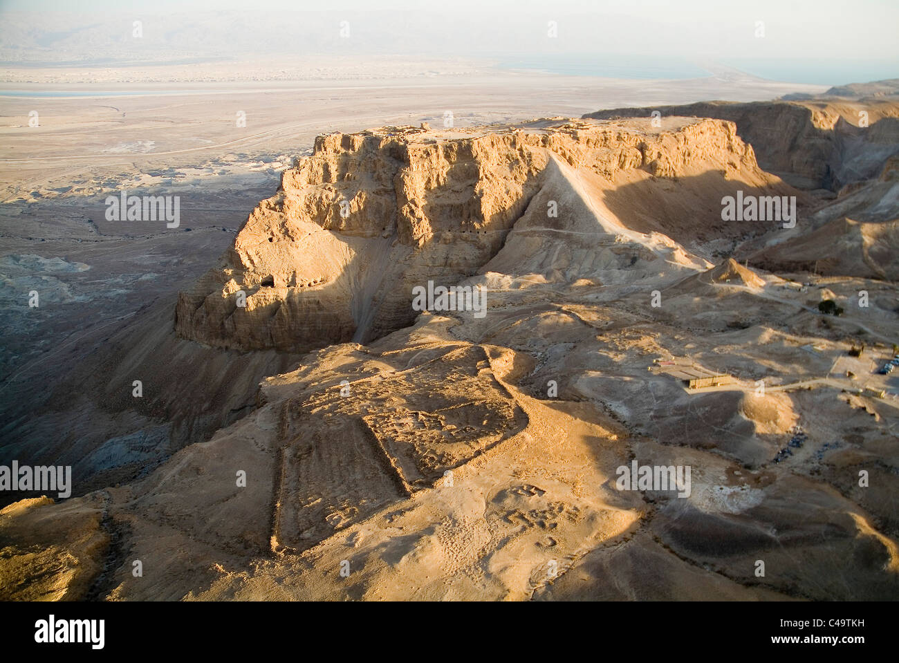 Aerial photograph of Masada near the Dead sea Stock Photo - Alamy