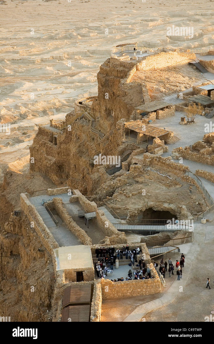 Aerial photograph of Masada near the Dead Sea Stock Photo - Alamy