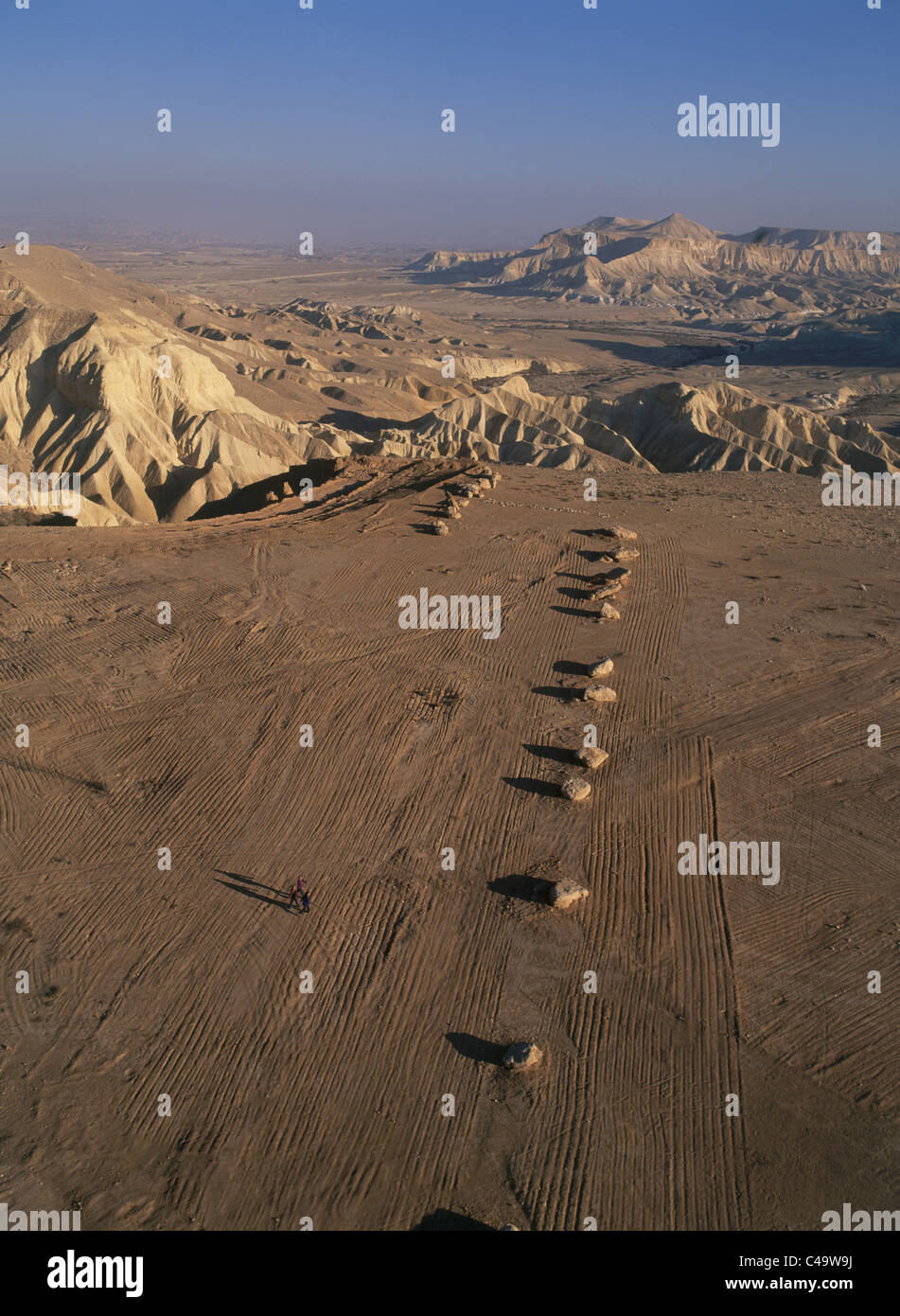 Aerial photograph of the Zin valley in the central Negev Desert Stock ...