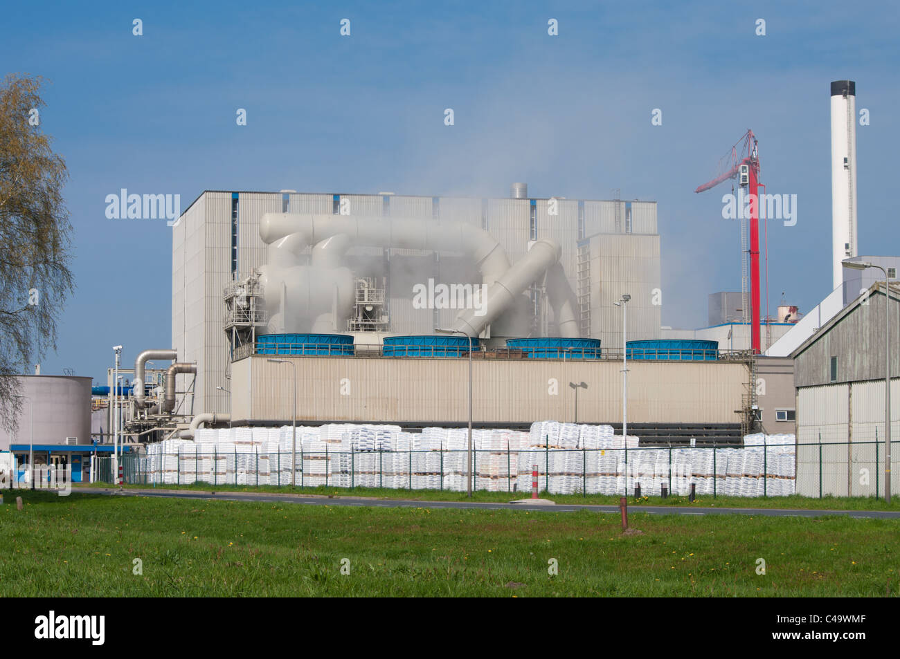 evaporating brine in a salt factory in Hengelo, netherlands Stock Photo ...