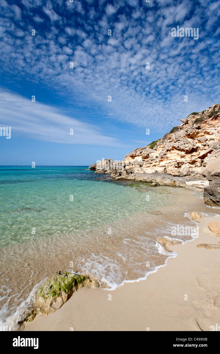 Cala Vella beach. Mallorca Island. Spain Stock Photo - Alamy