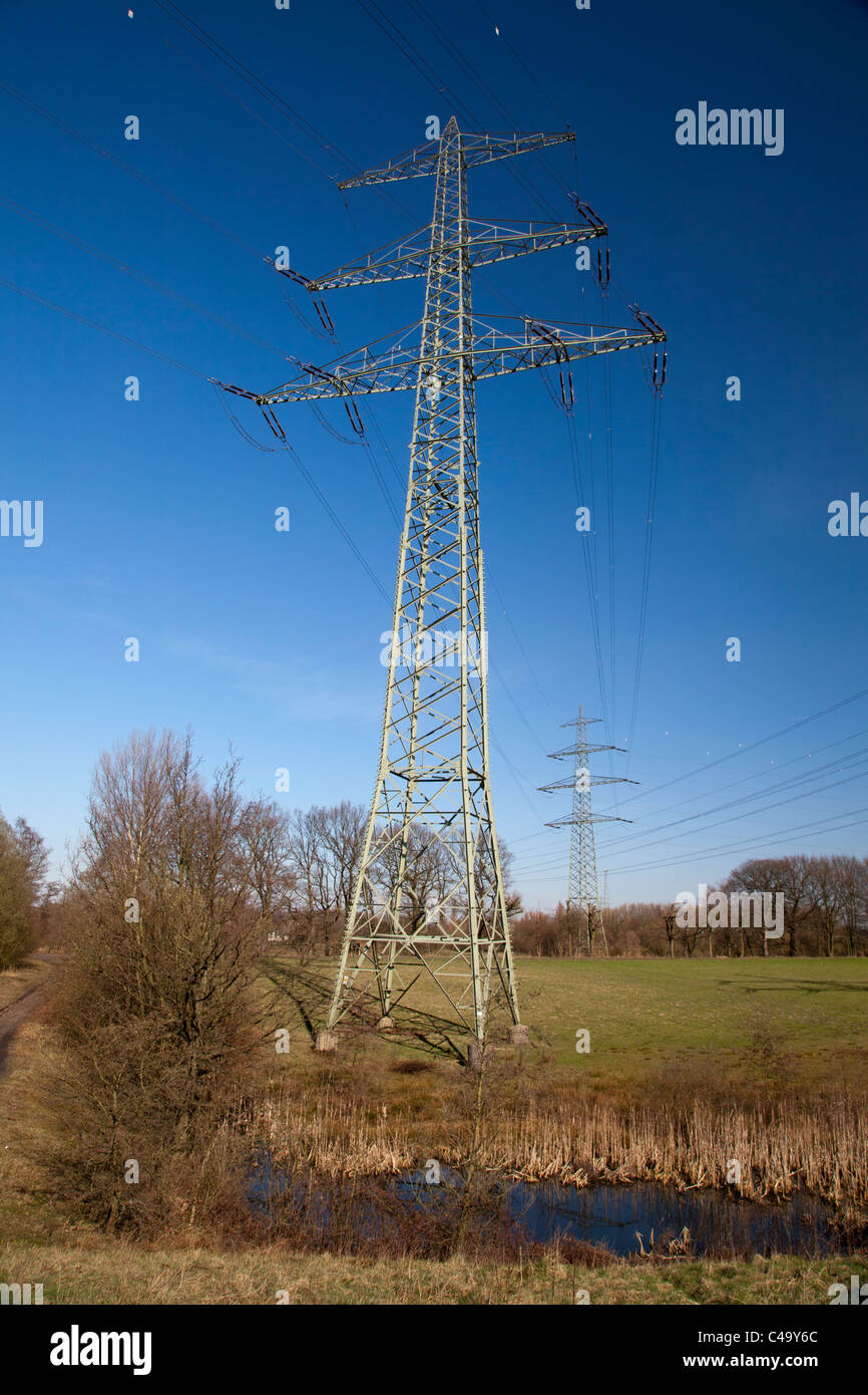 Pylon in Nature Stock Photo - Alamy