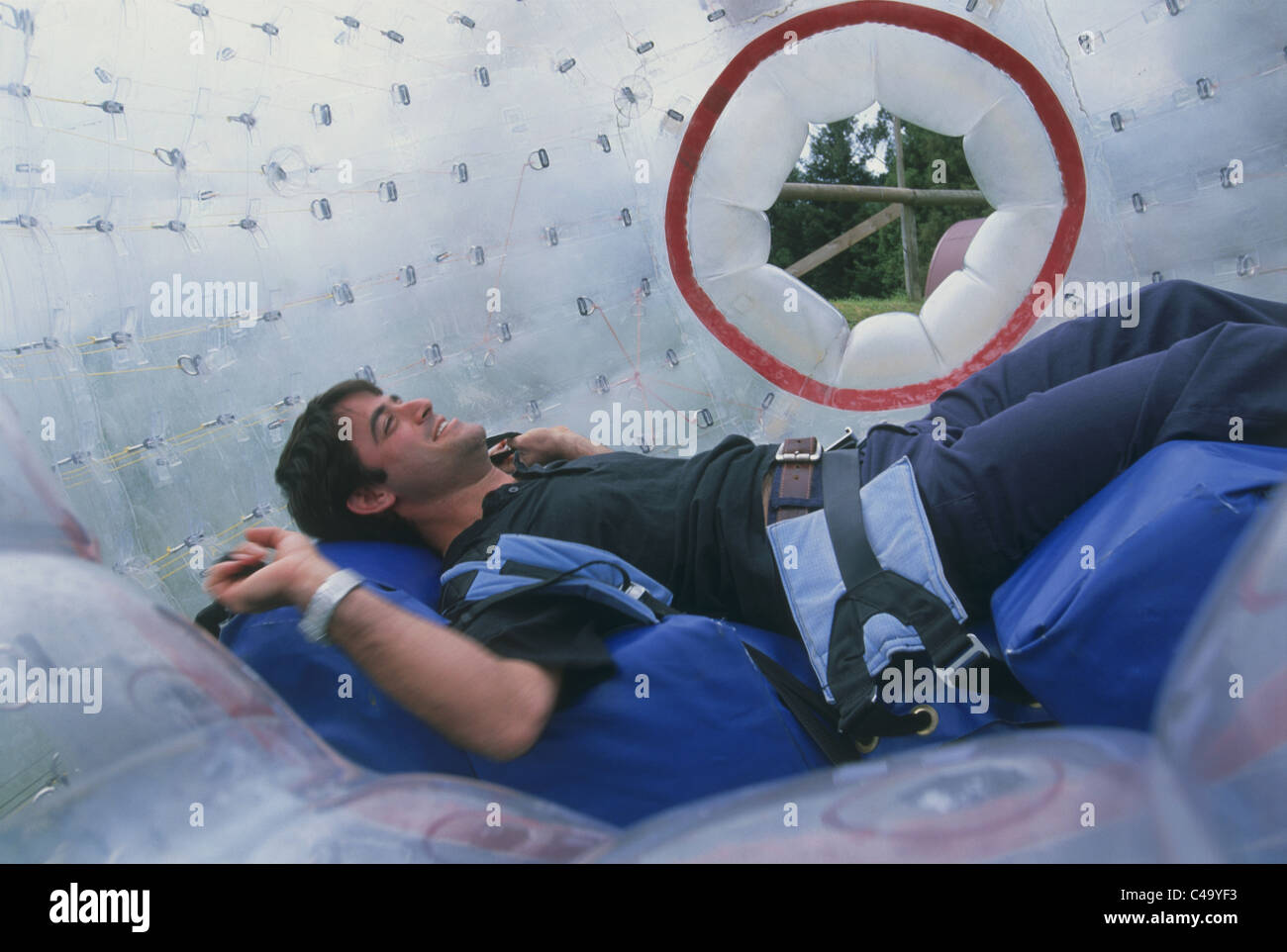 Zorbing ball people hi-res stock photography and images - Alamy