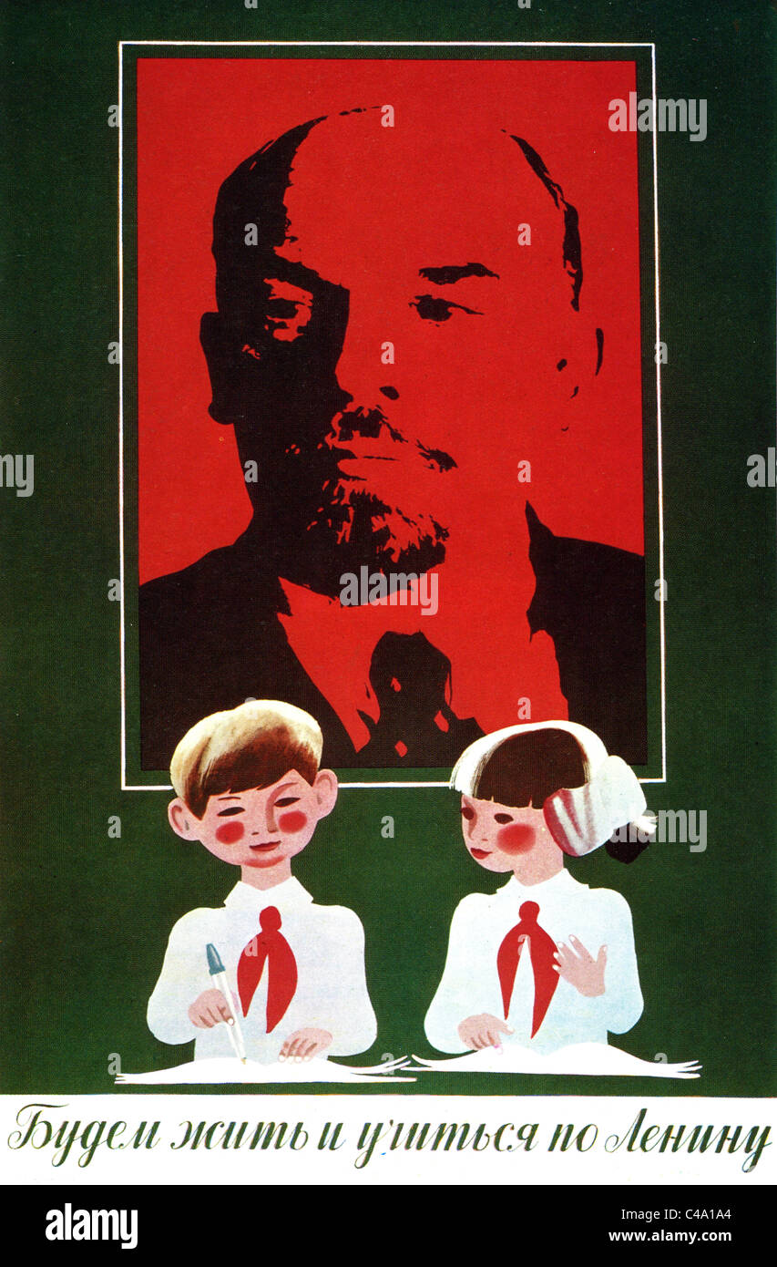 Painting lenin portrait hi-res stock photography and images - Alamy