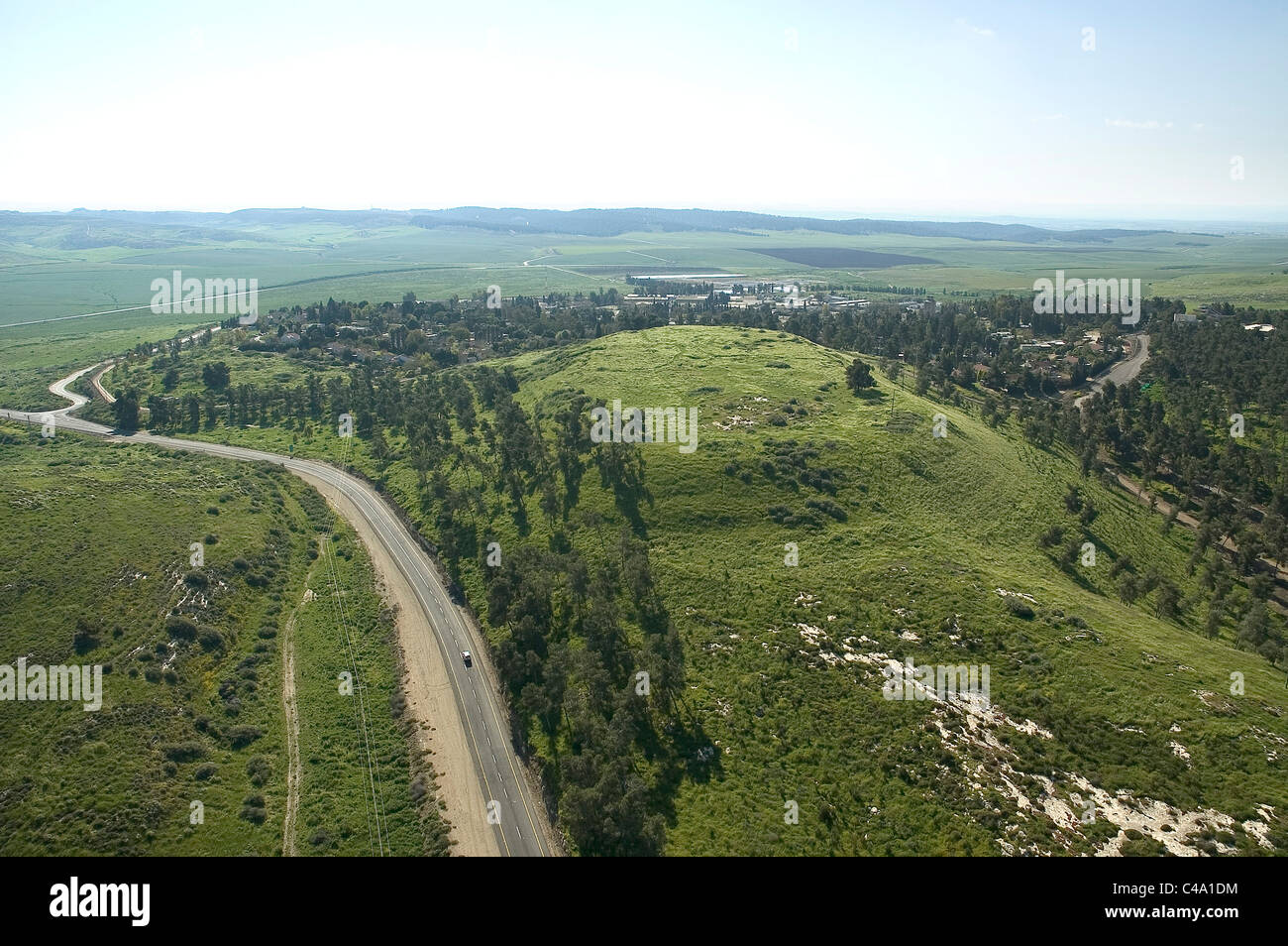 Aerial photograph of Tel Halif in the northern Negev Stock Photo - Alamy