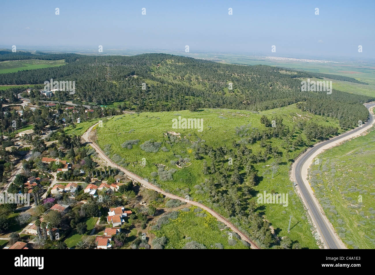 Aerial photograph of Tel Halif in the northern Negev Stock Photo - Alamy
