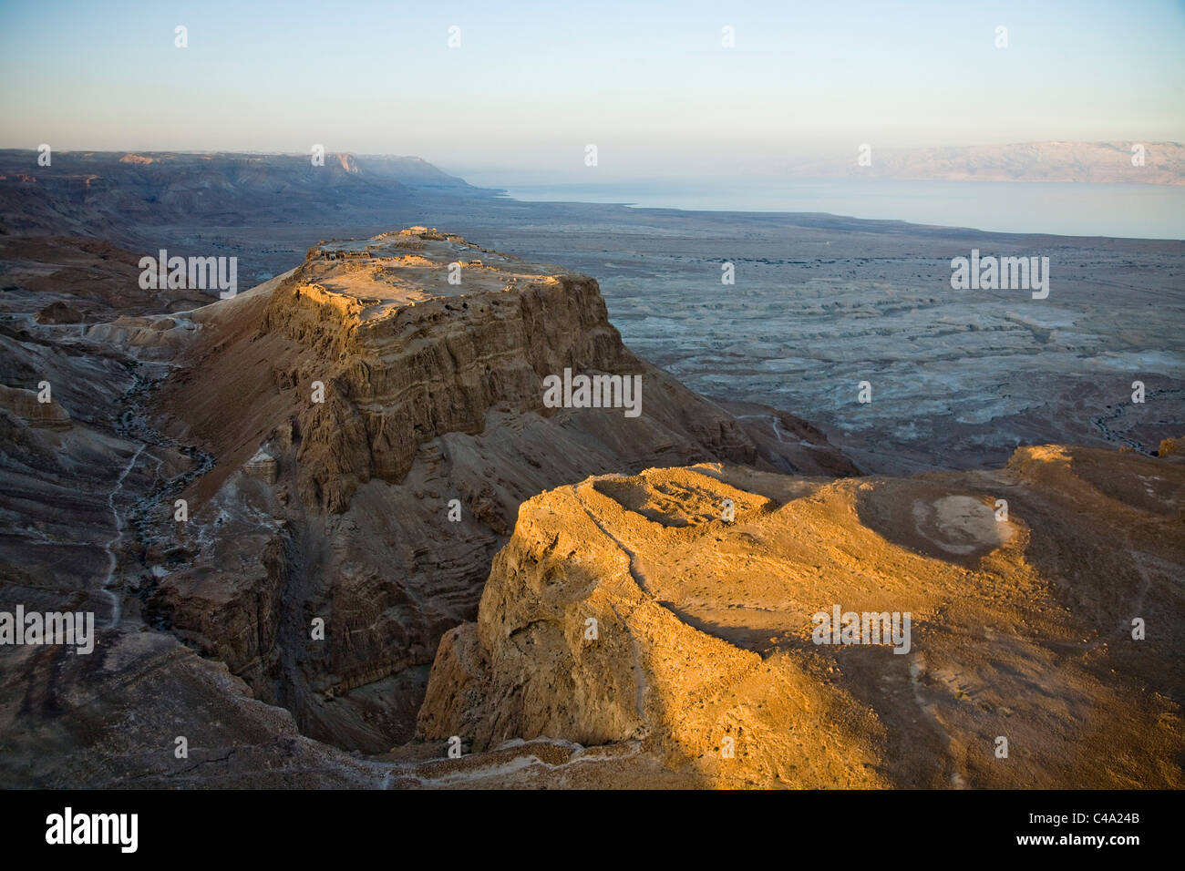 Aerial photograph of Masada Stock Photo - Alamy