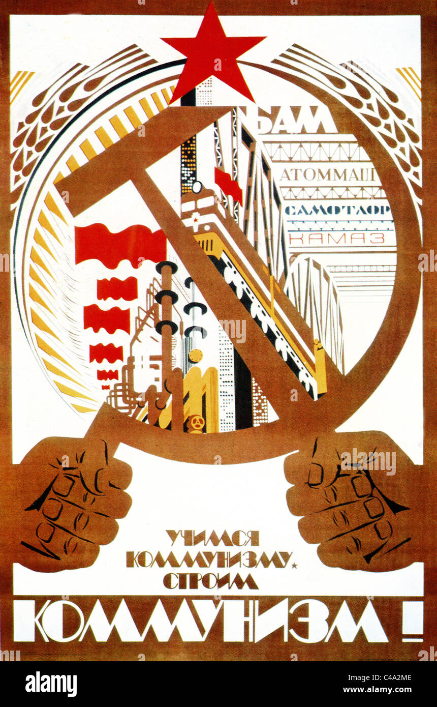 Learning to communism, building communism Stock Photo - Alamy